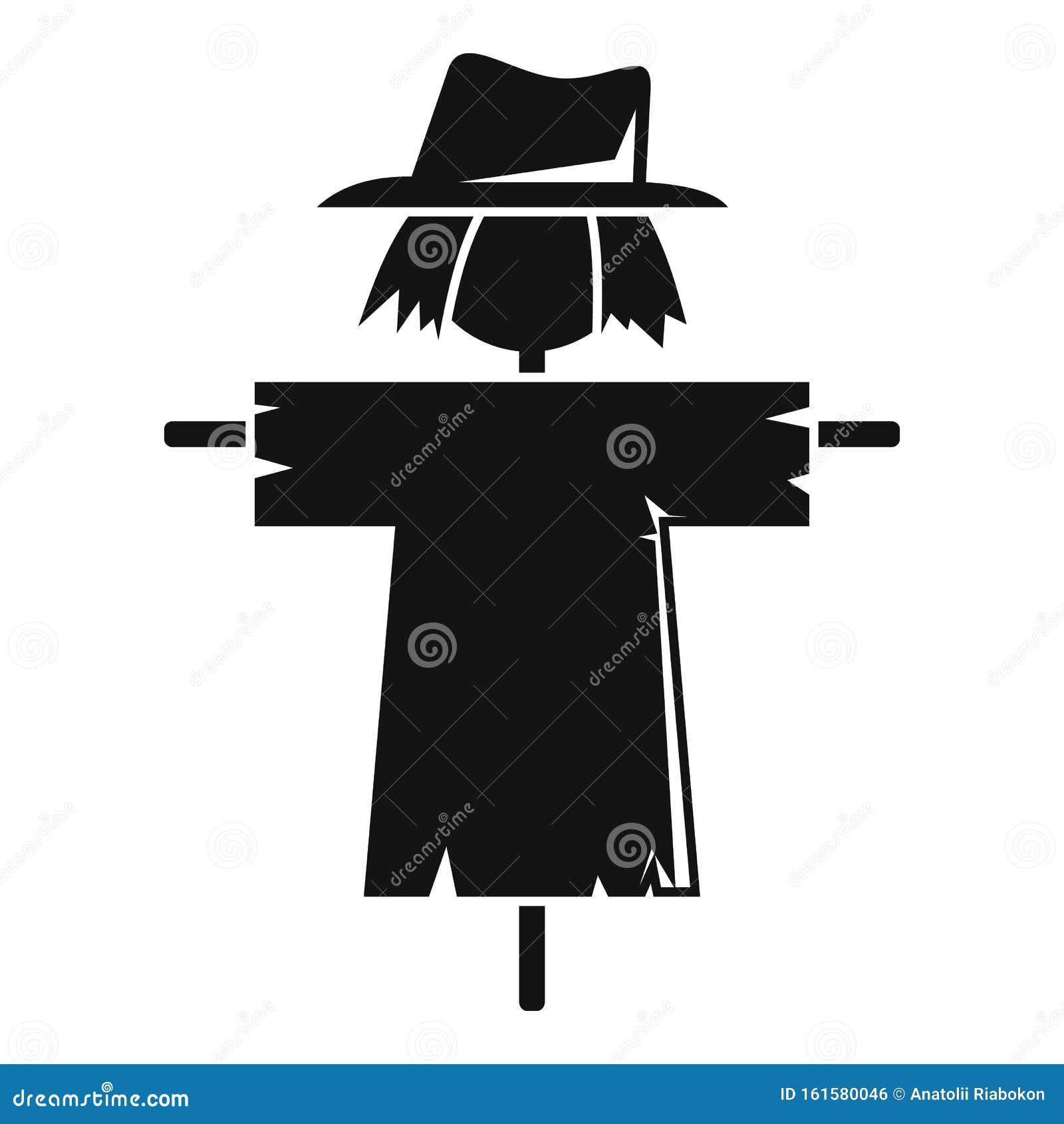 Scarecrow Icon. Simple Style Farming Poster Background Symbol ...