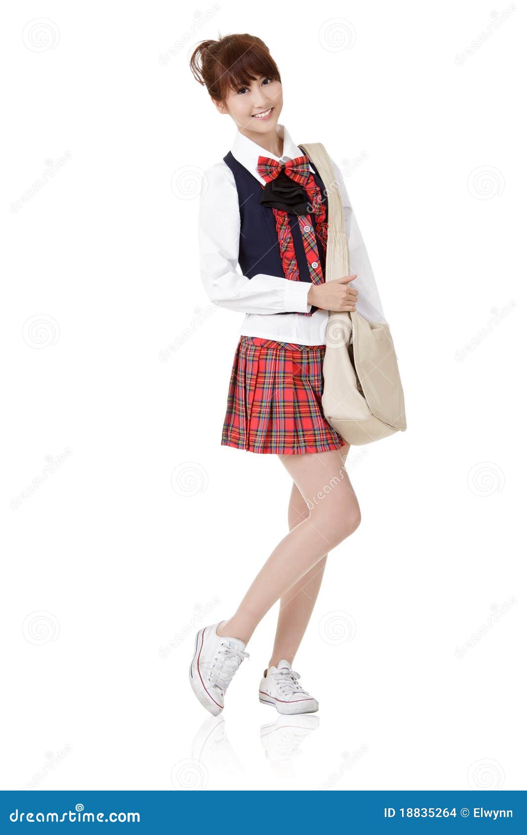 Cute school student girl stock photo. Image of adult - 18835264