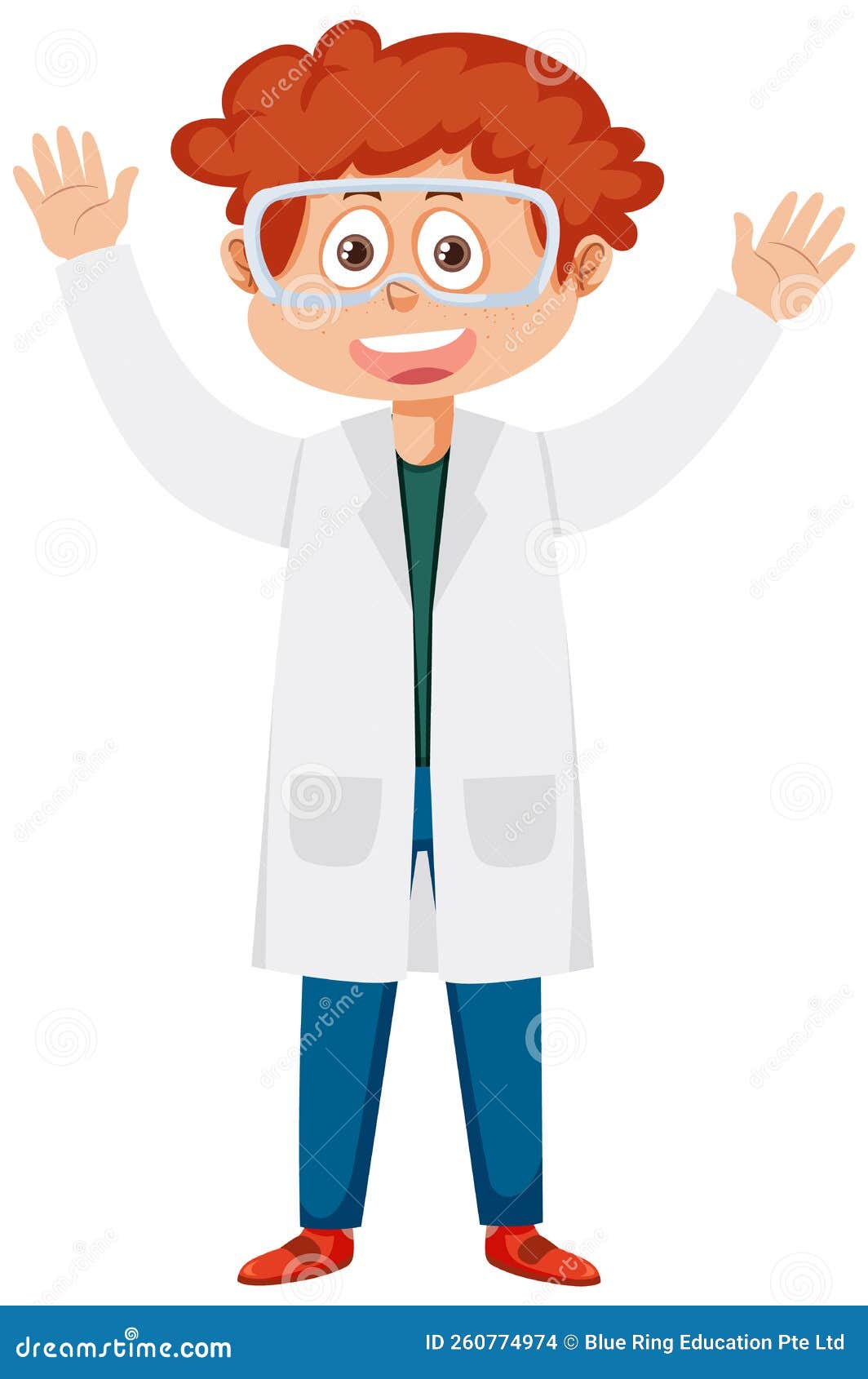 Cute Scientist Boy Cartoon Character Stock Vector - Illustration of ...