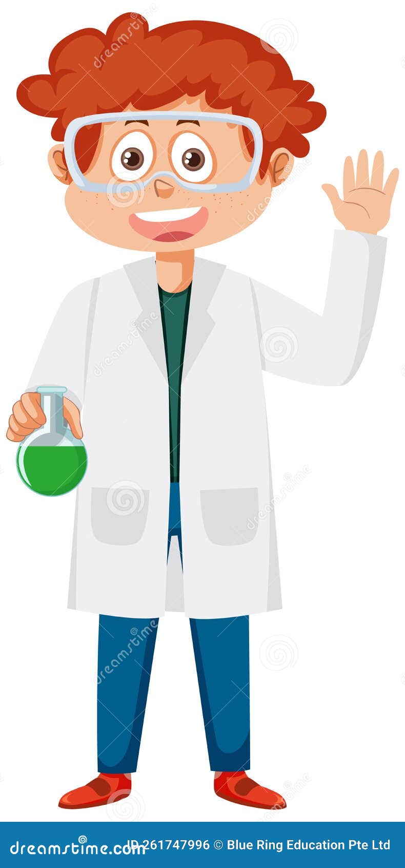 Cute Scientist Boy Cartoon Character Stock Vector - Illustration of ...