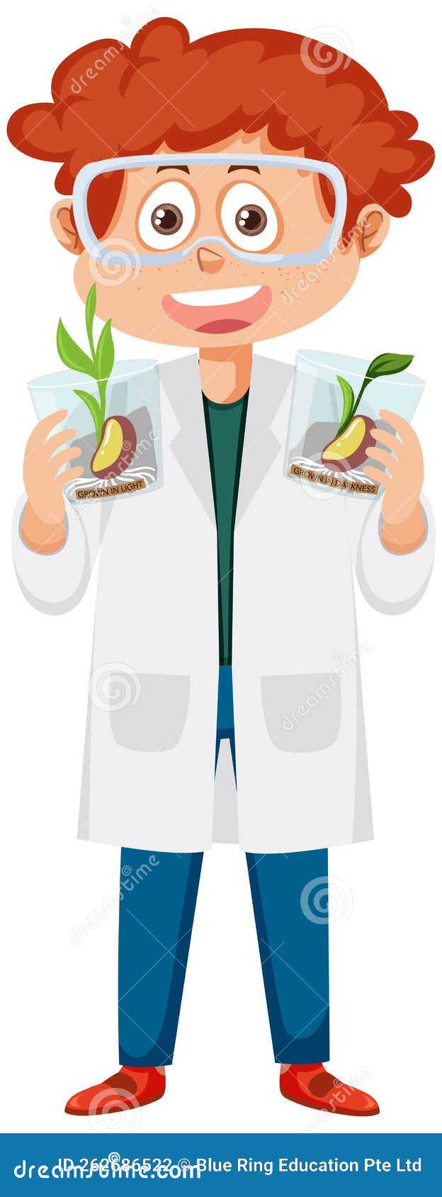 Cute Scientist Boy Cartoon Character Stock Vector - Illustration of ...