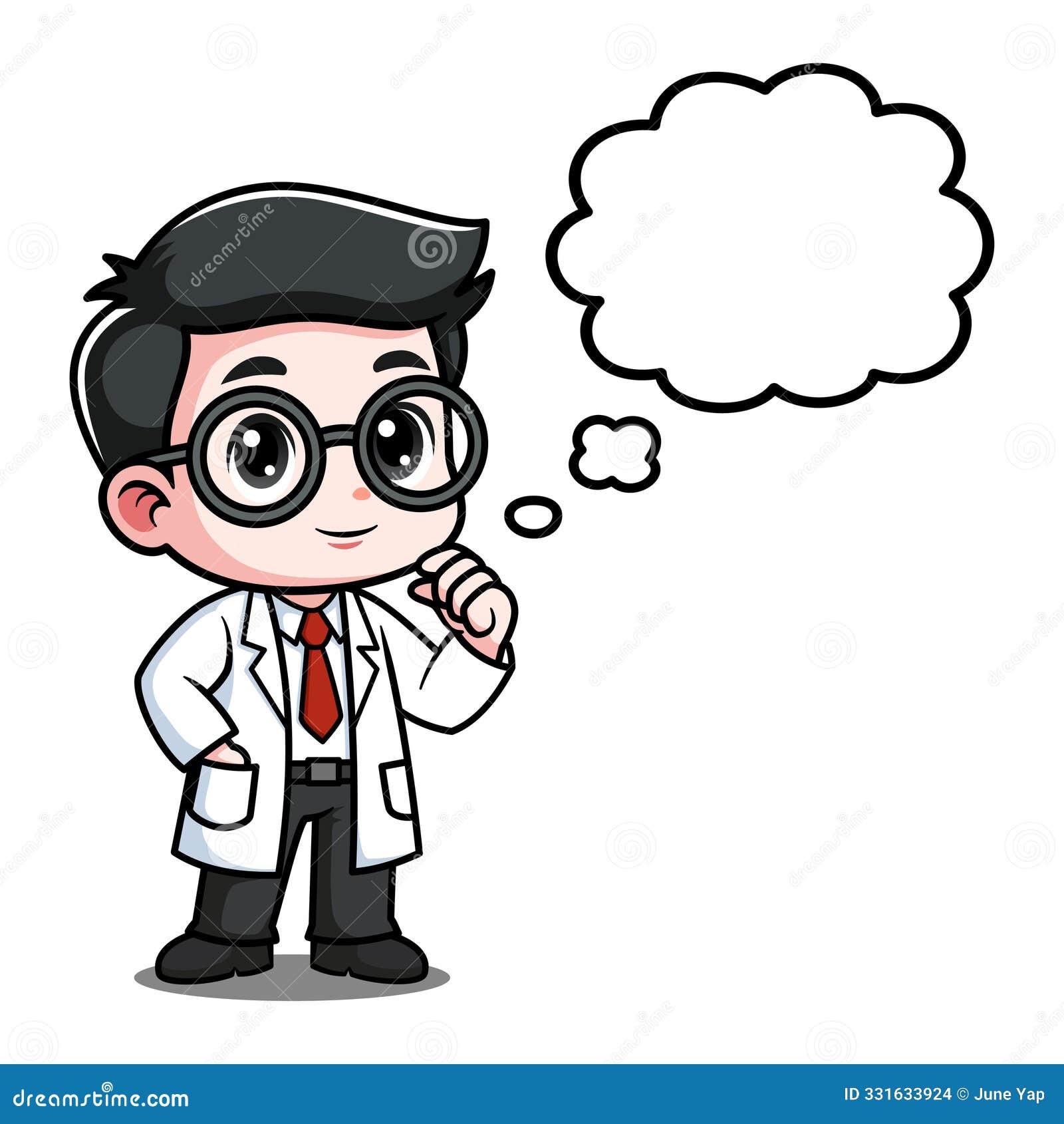 Cute Scientist Cartoon Character | CartoonDealer.com #287045899
