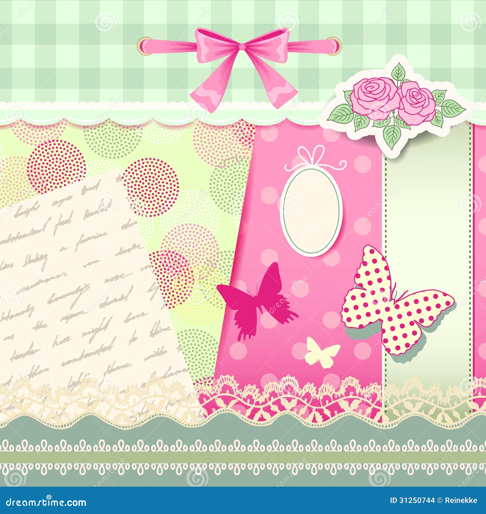 Cute scrap stock vector. Illustration of happy, floral - 31250744