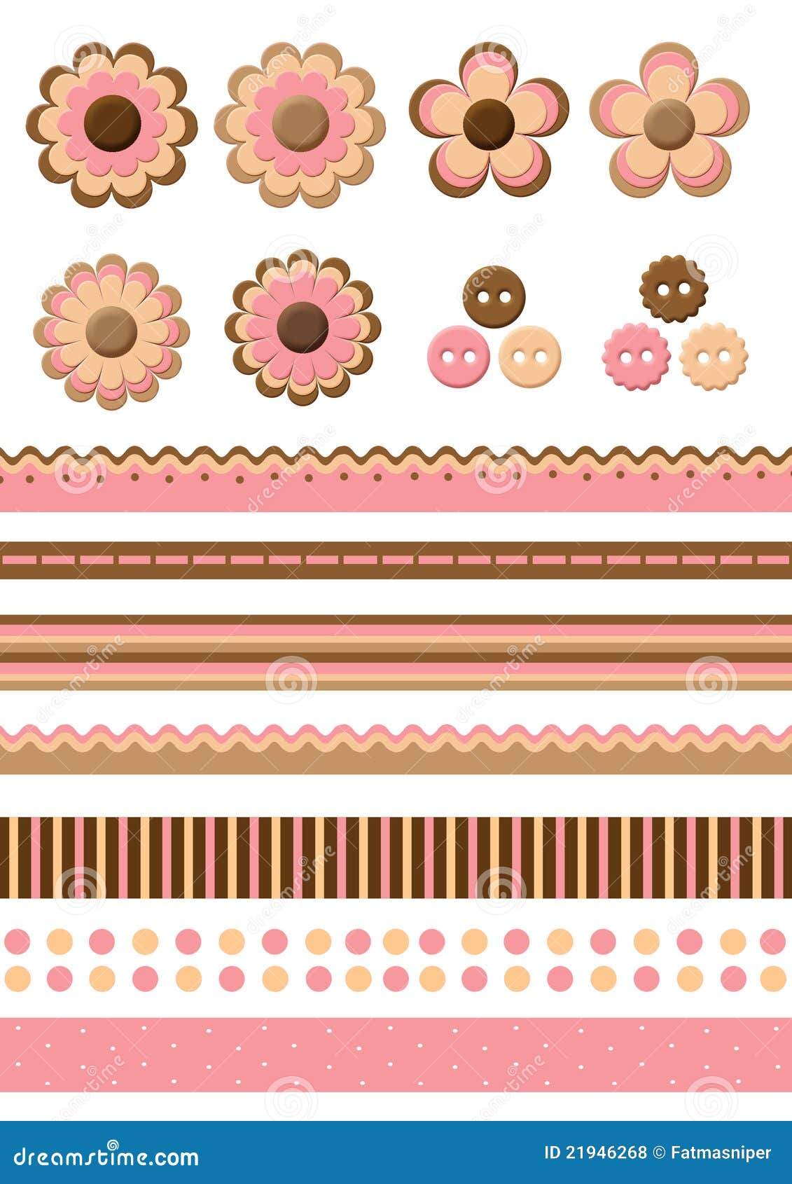 Cute scrapbook element stock illustration. Illustration of elements ...