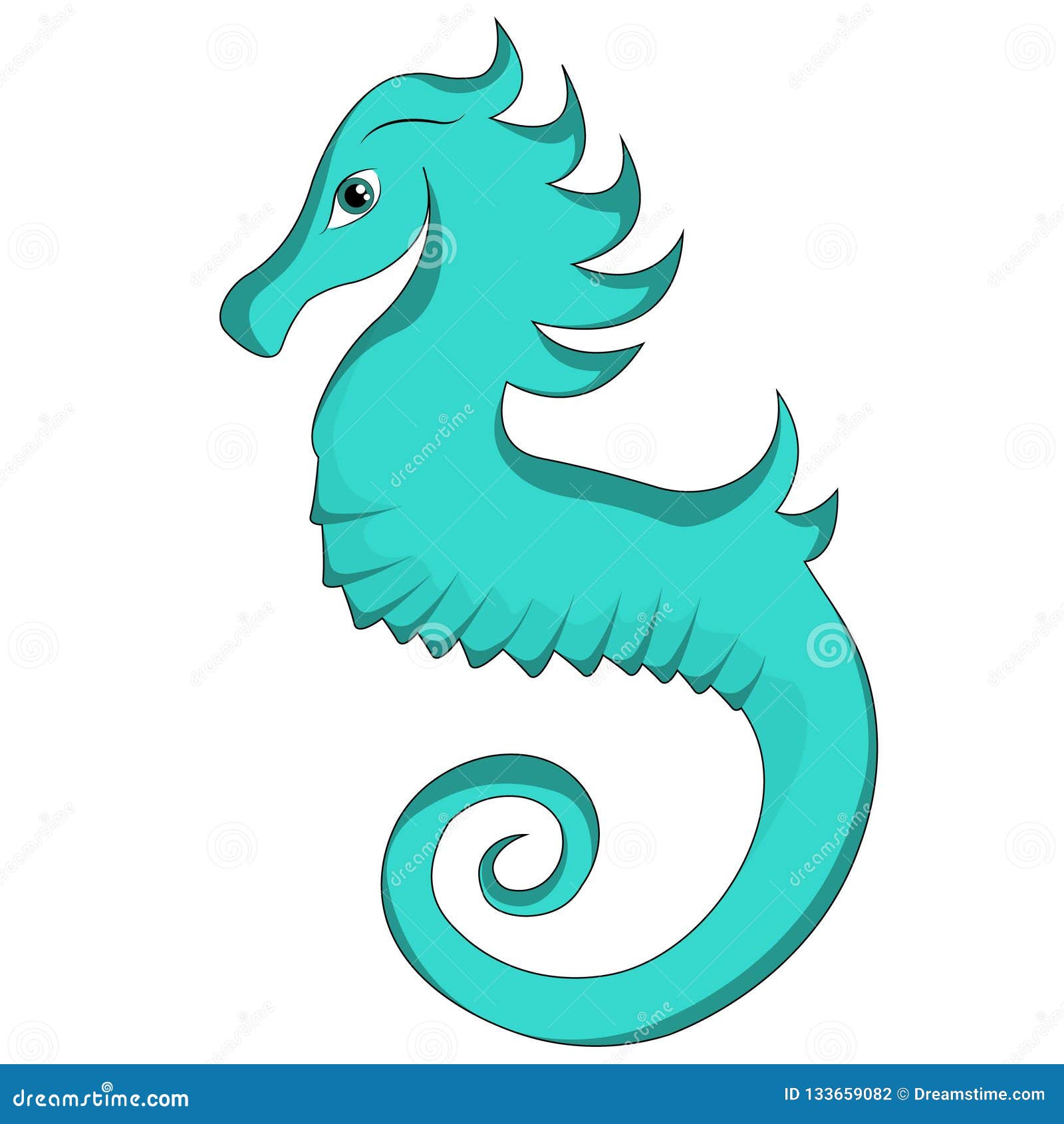 Seahorse - Ocean Inhabitant - Silhouette For Logo Or Pictogram. Fish ... Seahorse - Ocean Inhabitant - Silhouette For Logo Or Pictogram. Fish ...
