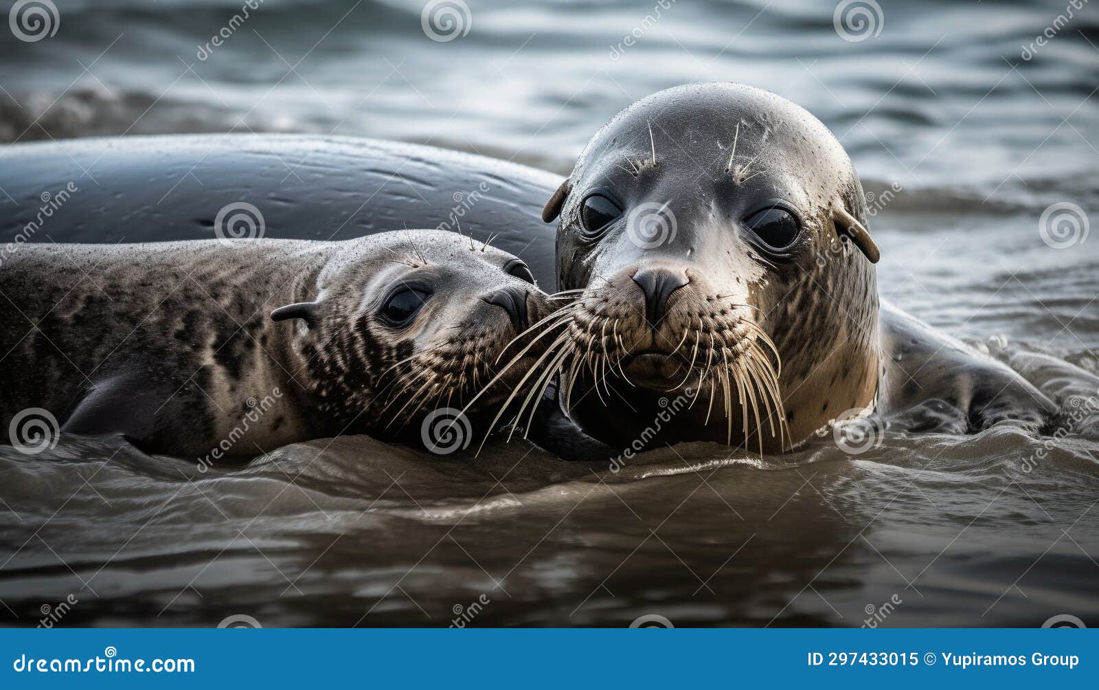 A Cute Seal Pup Resting on the Coastline, Looking at Camera Generated ...