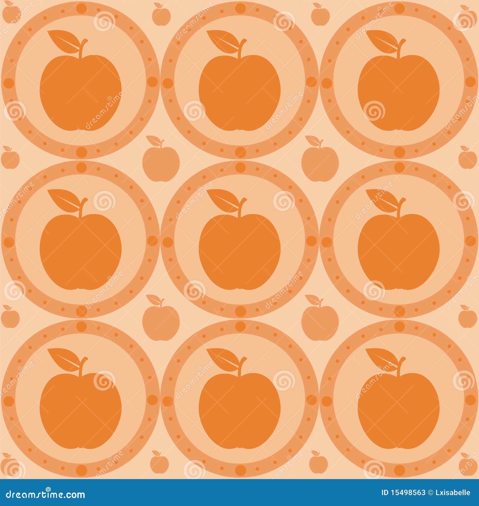 Cute Seamless Apple Texture Stock Vector - Illustration of sweet ...