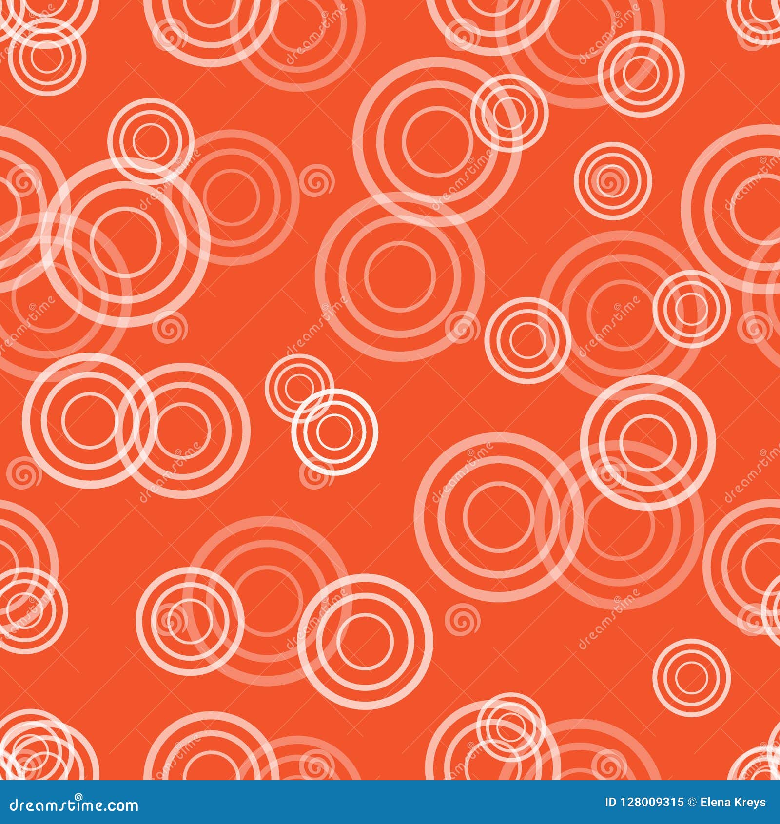 Cute Seamless Circle Pattern. Stock Vector - Illustration of ...