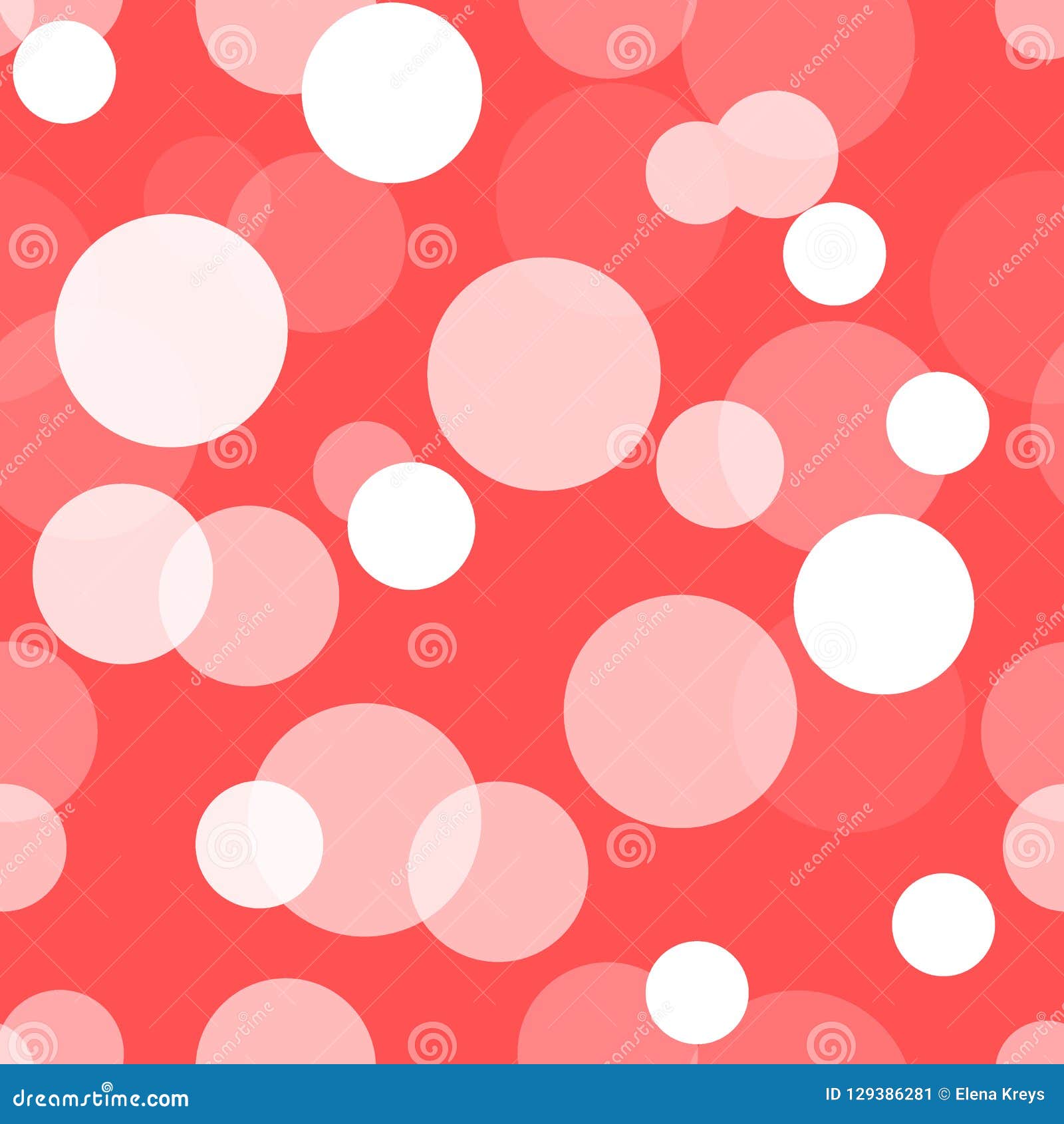 Cute Seamless Circle Pattern. Stock Vector - Illustration of ornament ...