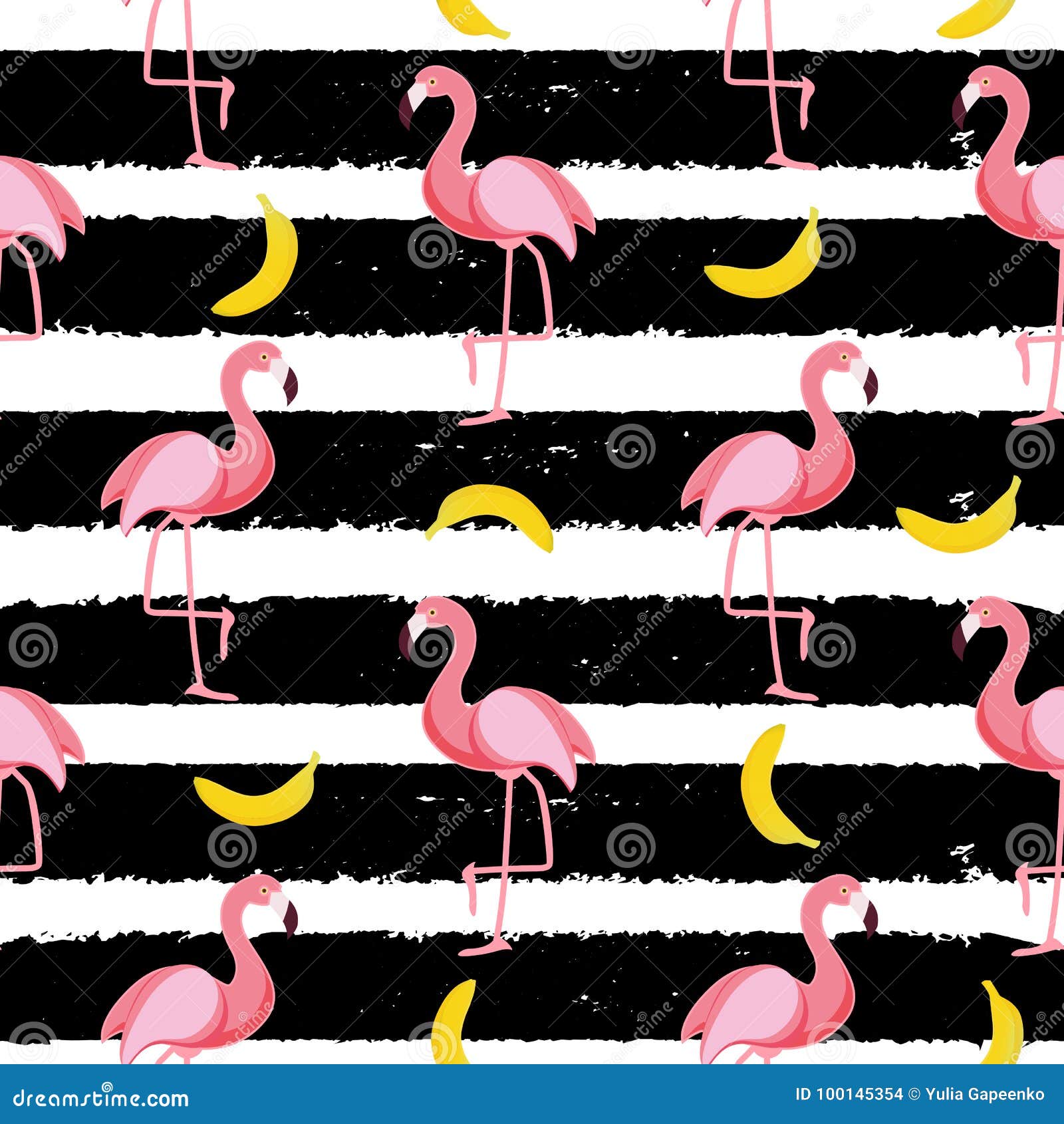 Cute Seamless Flamingo Pattern Vector Illustration Stock Vector ... Cute Seamless Flamingo Pattern Vector Illustration Stock Vector ...