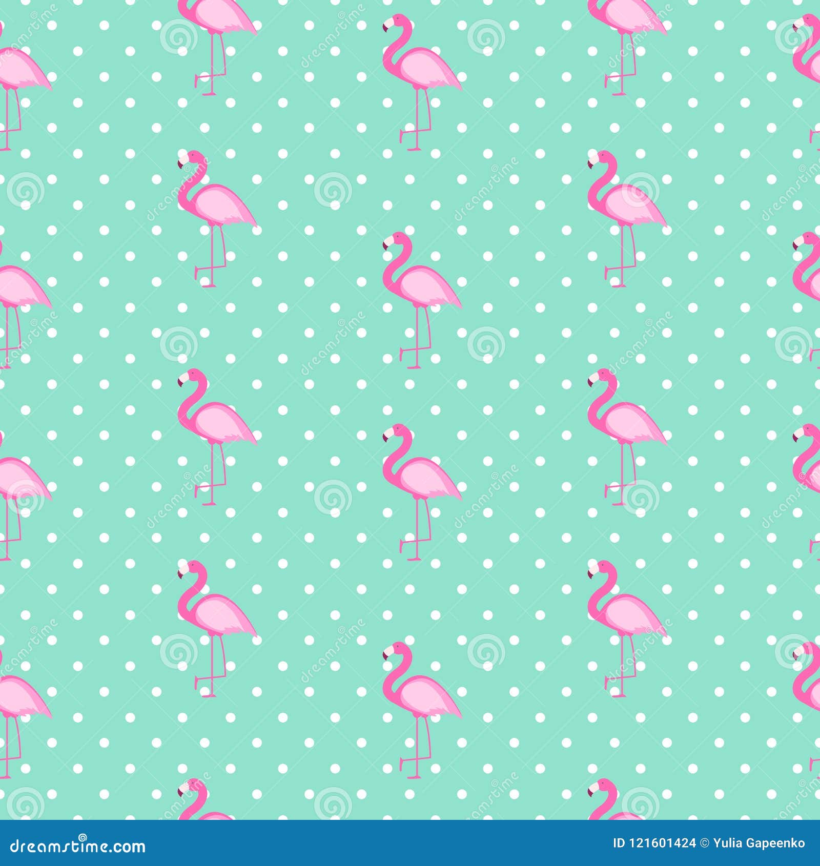 Cute Seamless Flamingo Pattern Vector Illustration Stock Vector ... Cute Seamless Flamingo Pattern Vector Illustration Stock Vector ...