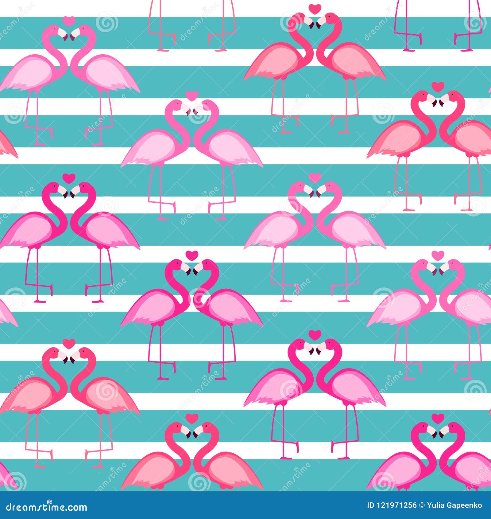 Cute Seamless Flamingo Pattern Vector Illustration Stock Vector ... Cute Seamless Flamingo Pattern Vector Illustration Stock Vector ...