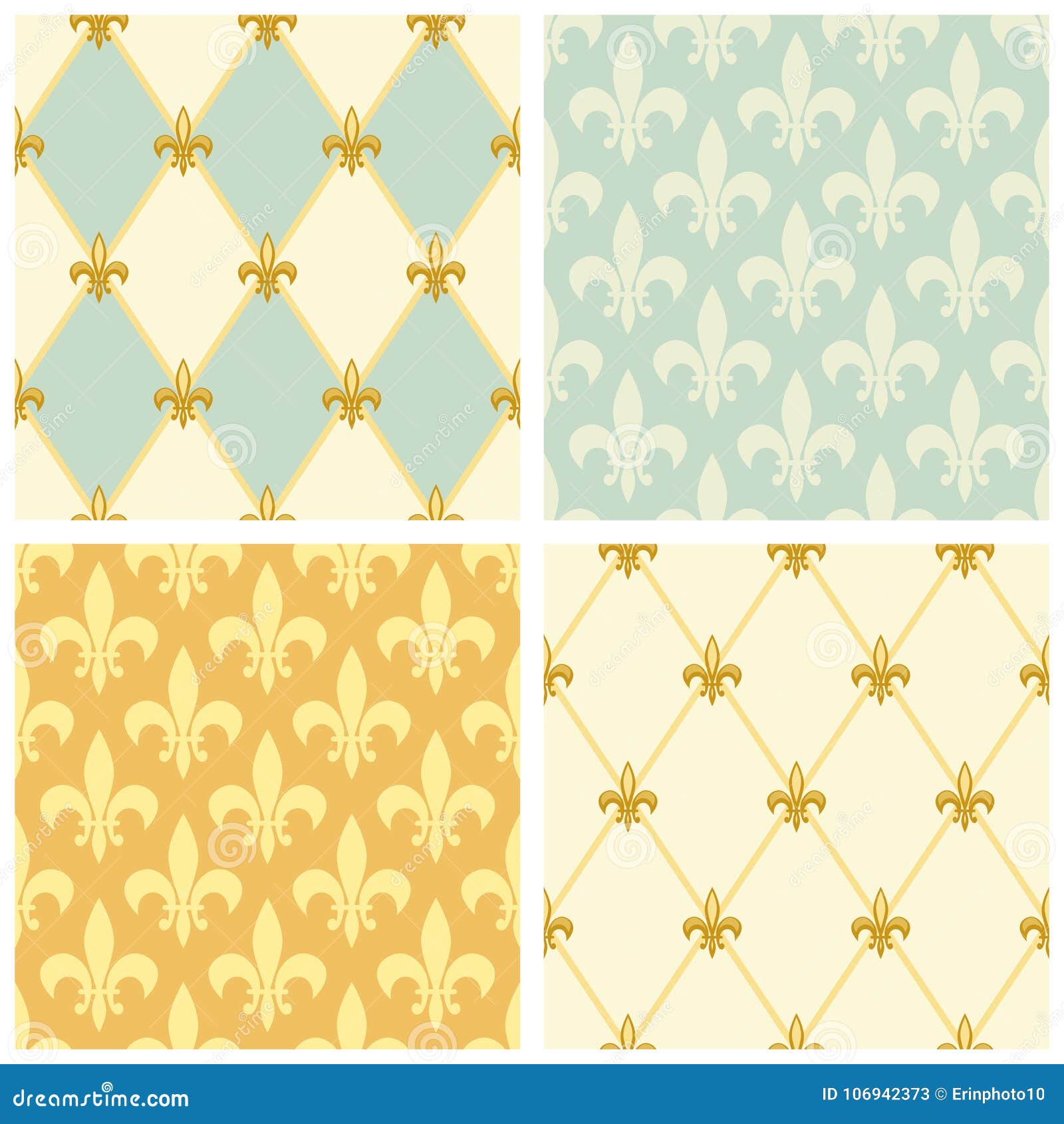 Cute Seamless Fleur De Lis Pattern Stock Vector - Illustration of ...