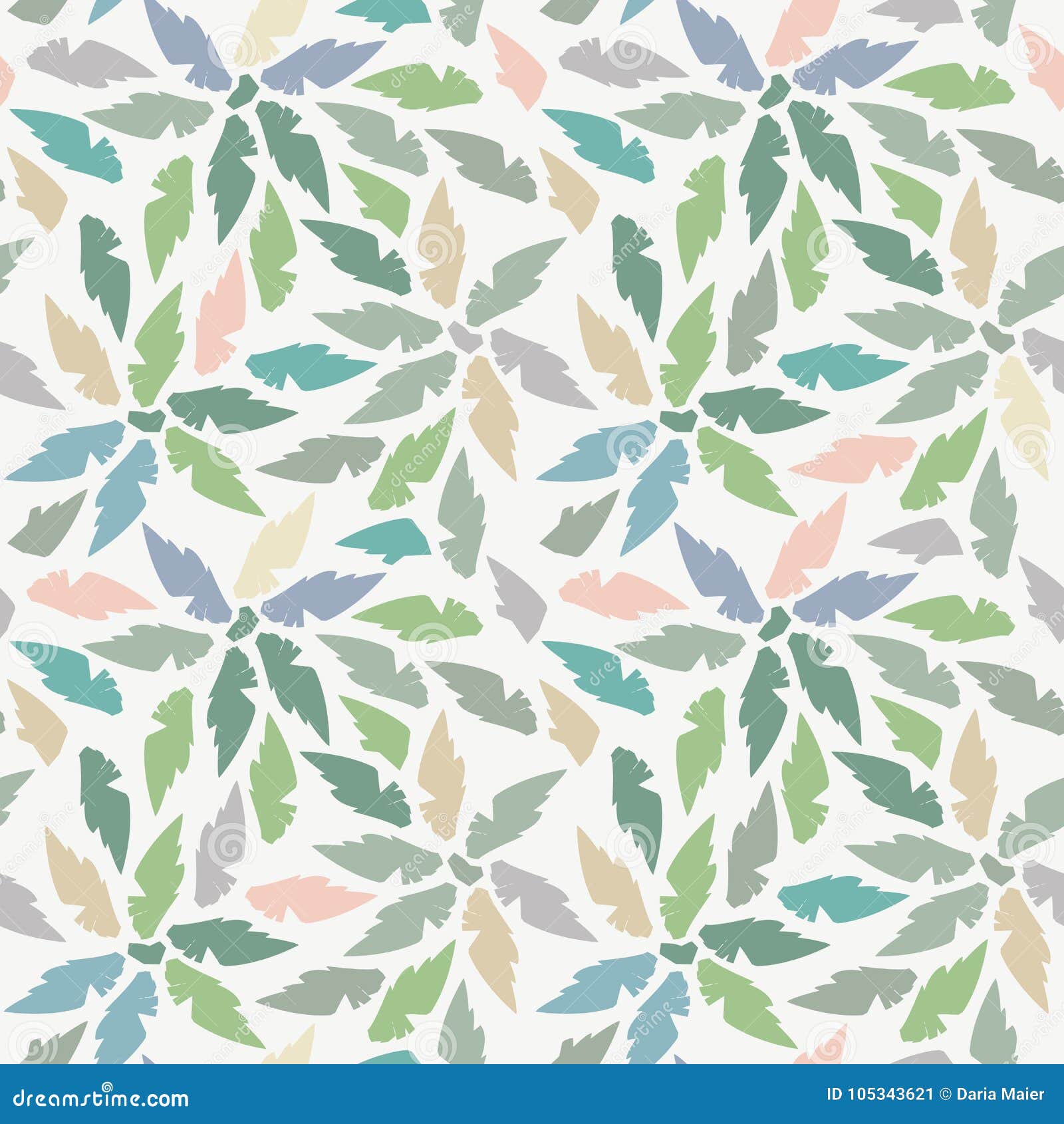 Cute Seamless Pattern with Abstract Details Stock Vector - Illustration ...