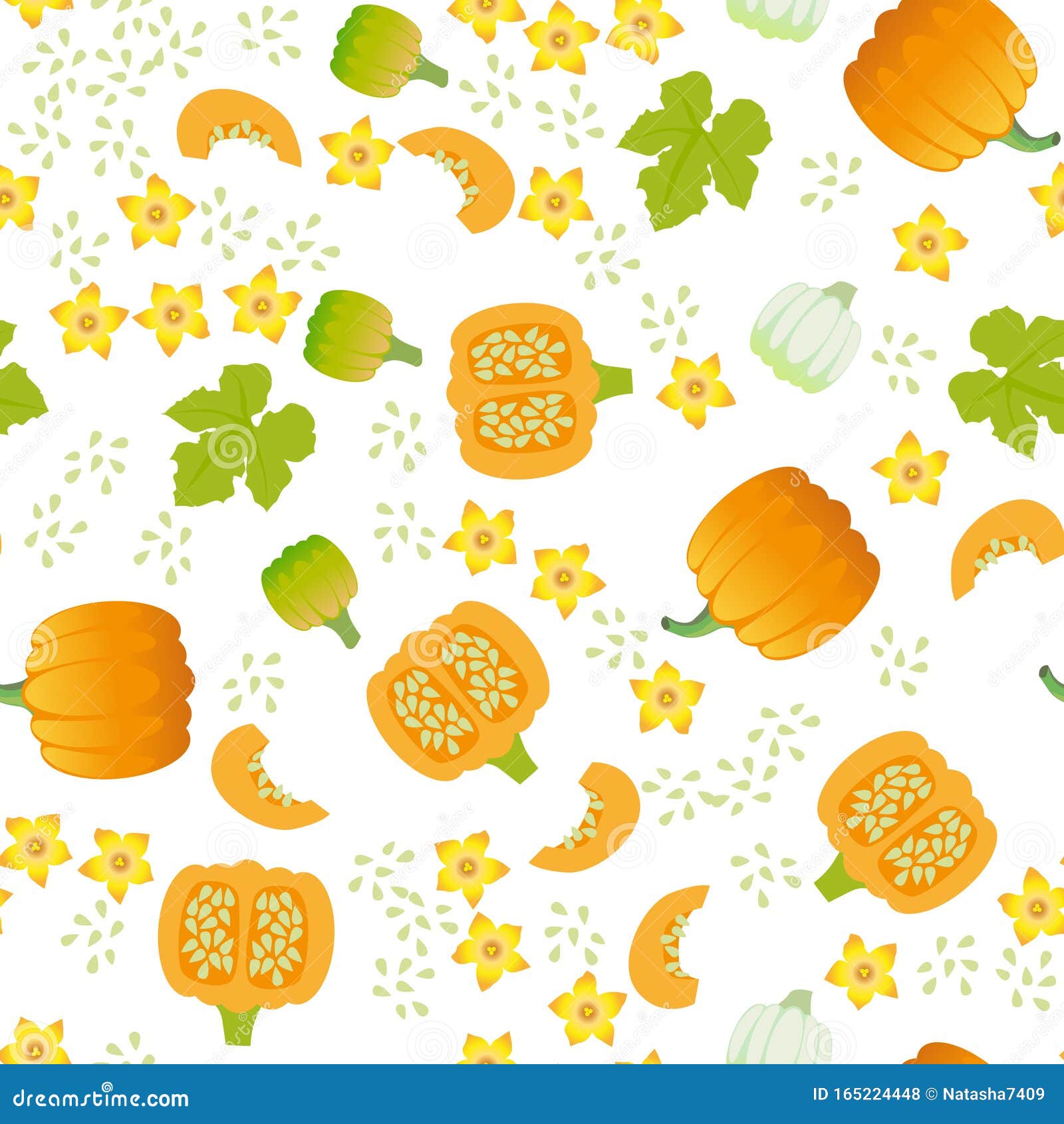 Cute Seamless Pattern with Cartoon Chinese Cabbage Stock Vector ...