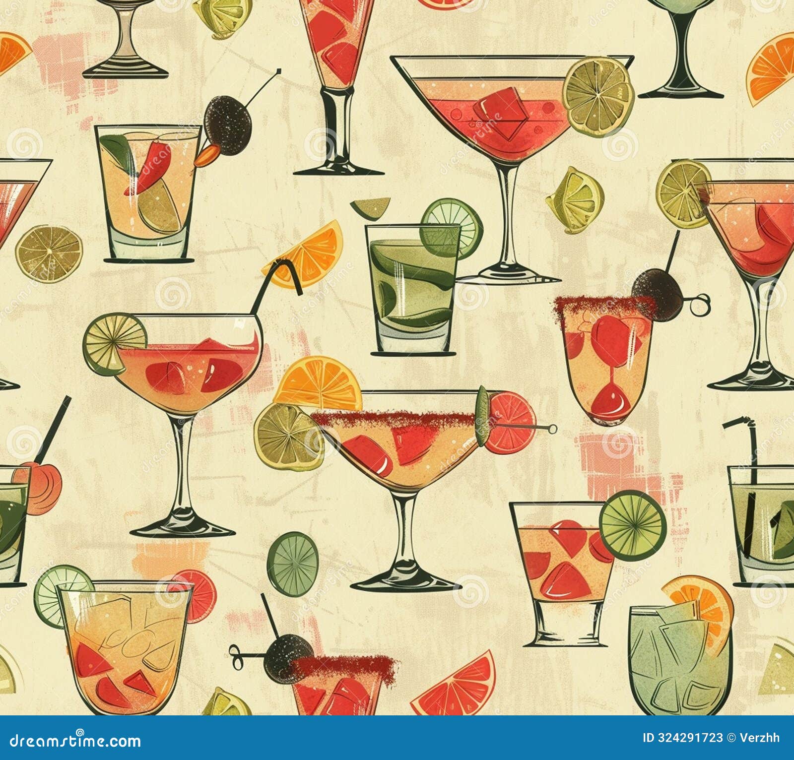 B52 Cocktail. Vintage Hatching Vector Illustration. Isolated On White ...