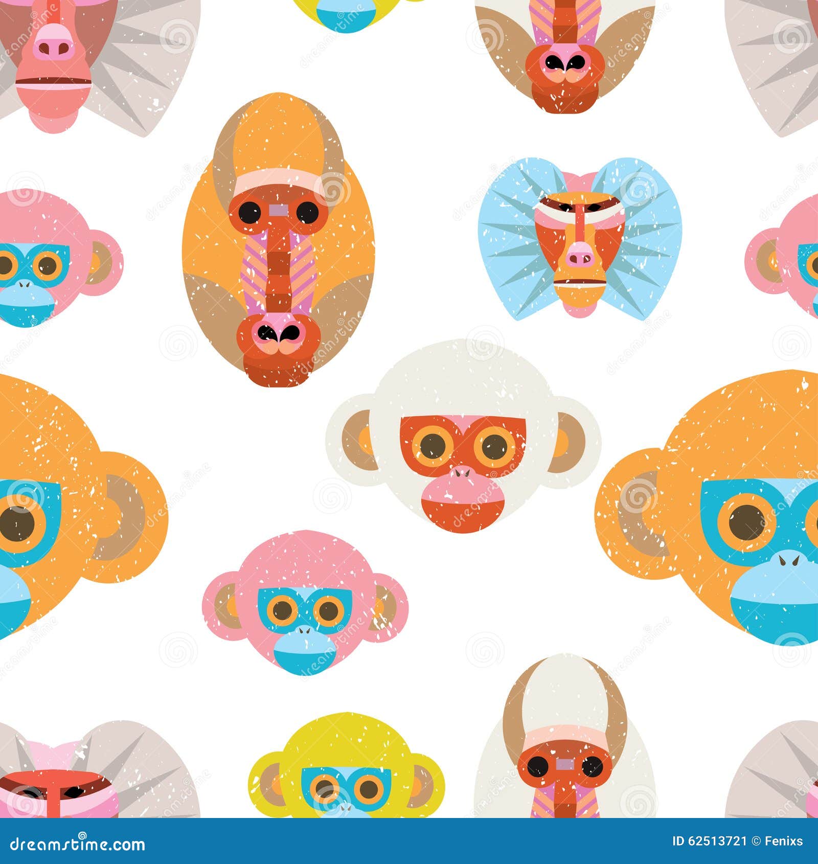 Cartoon Monkeys And Simians African Nature Reserve | CartoonDealer.com ...