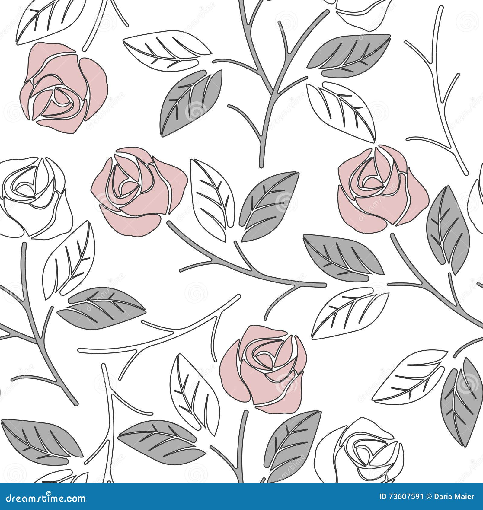 Grey Leaves Subtle White Seamless Pattern, Vector | CartoonDealer.com ... Grey Leaves Subtle White Seamless Pattern, Vector | CartoonDealer.com ...
