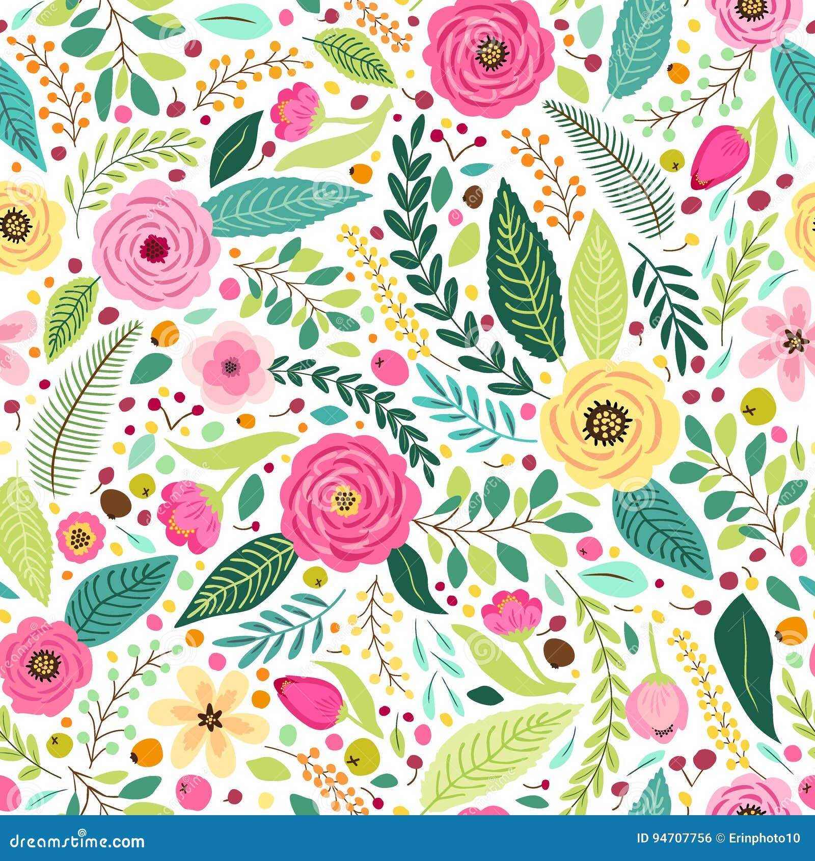 Spring Flowers Color Palette Or Color Schemes Are Trends Combinations ...