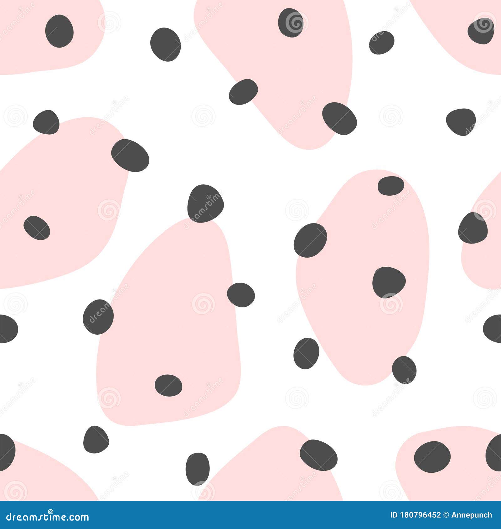 Cute Seamless Pattern with Scattered Small Rounded Spots on a ...