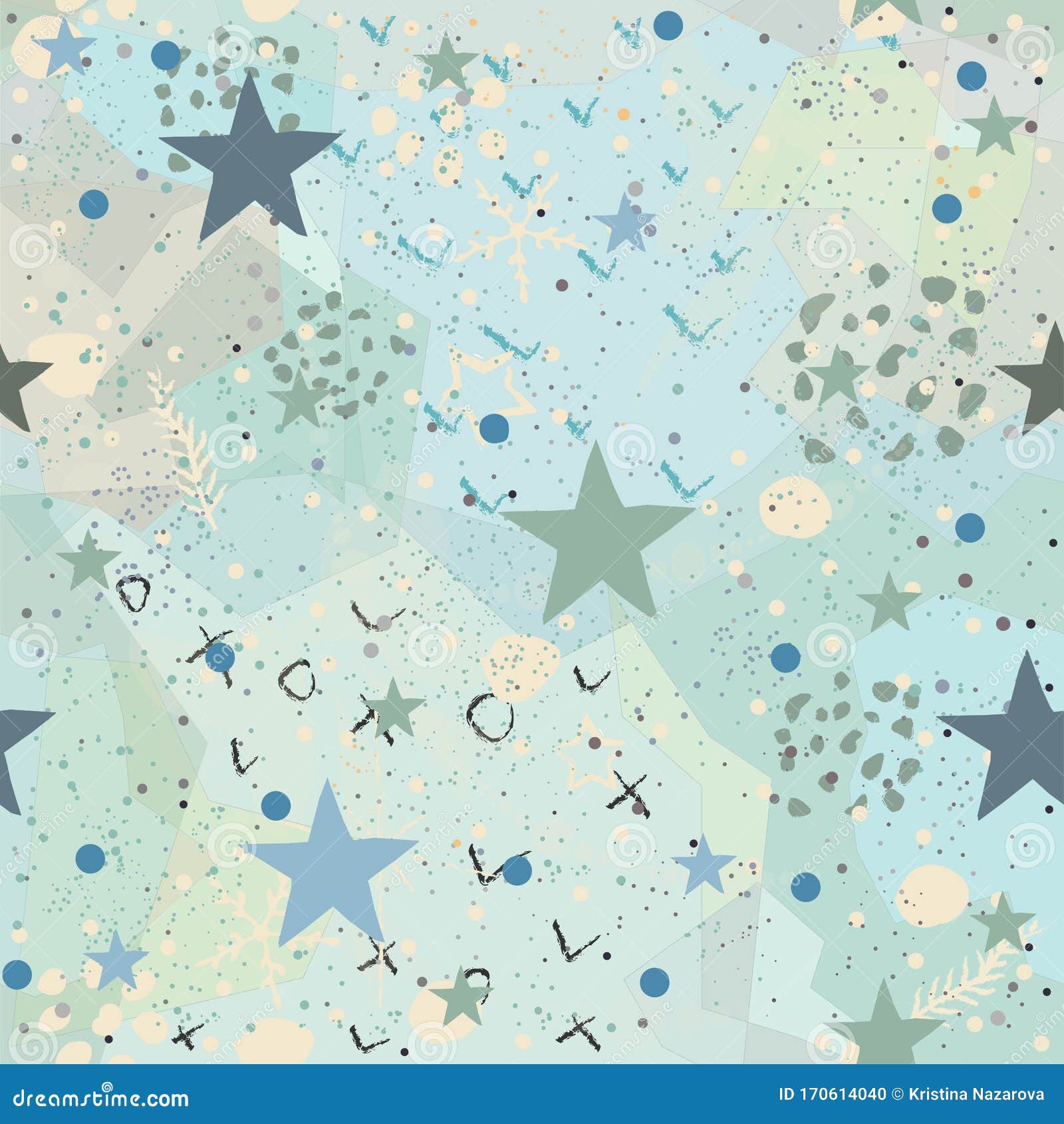 Cute Seamless Star Pattern stock illustratie. Illustration of meisje ...