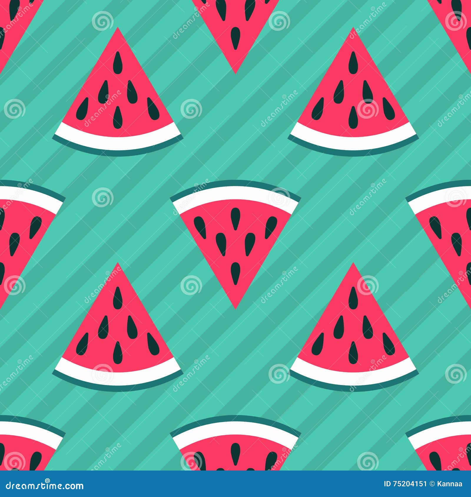 Seamless Watermelon Pattern Vector Illustration | CartoonDealer.com ... Seamless Watermelon Pattern Vector Illustration | CartoonDealer.com ...
