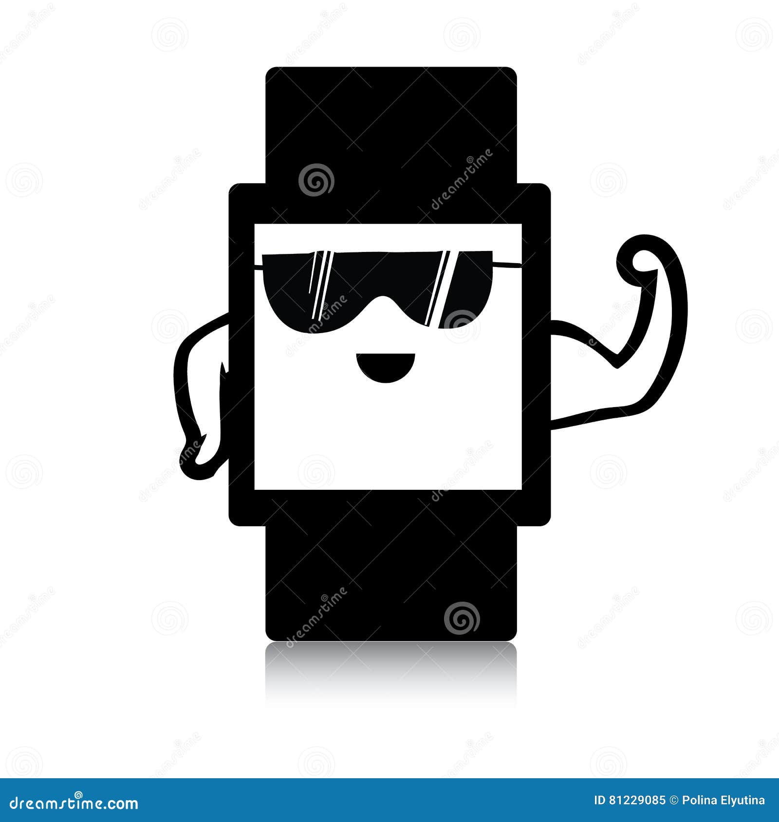 Cute security watch icon stock vector. Illustration of cloud - 81229085
