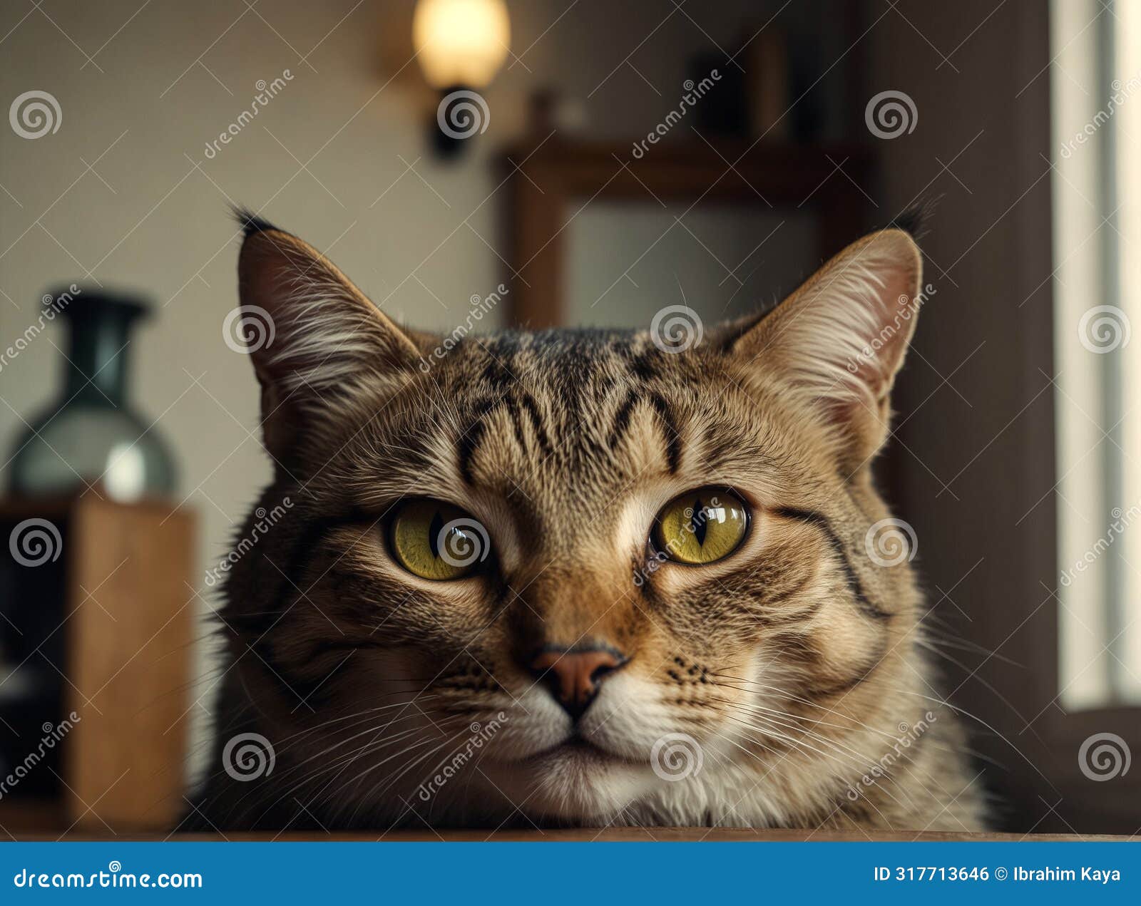 A Cute and Seemingly Confused Cat. Stock Illustration - Illustration of ...