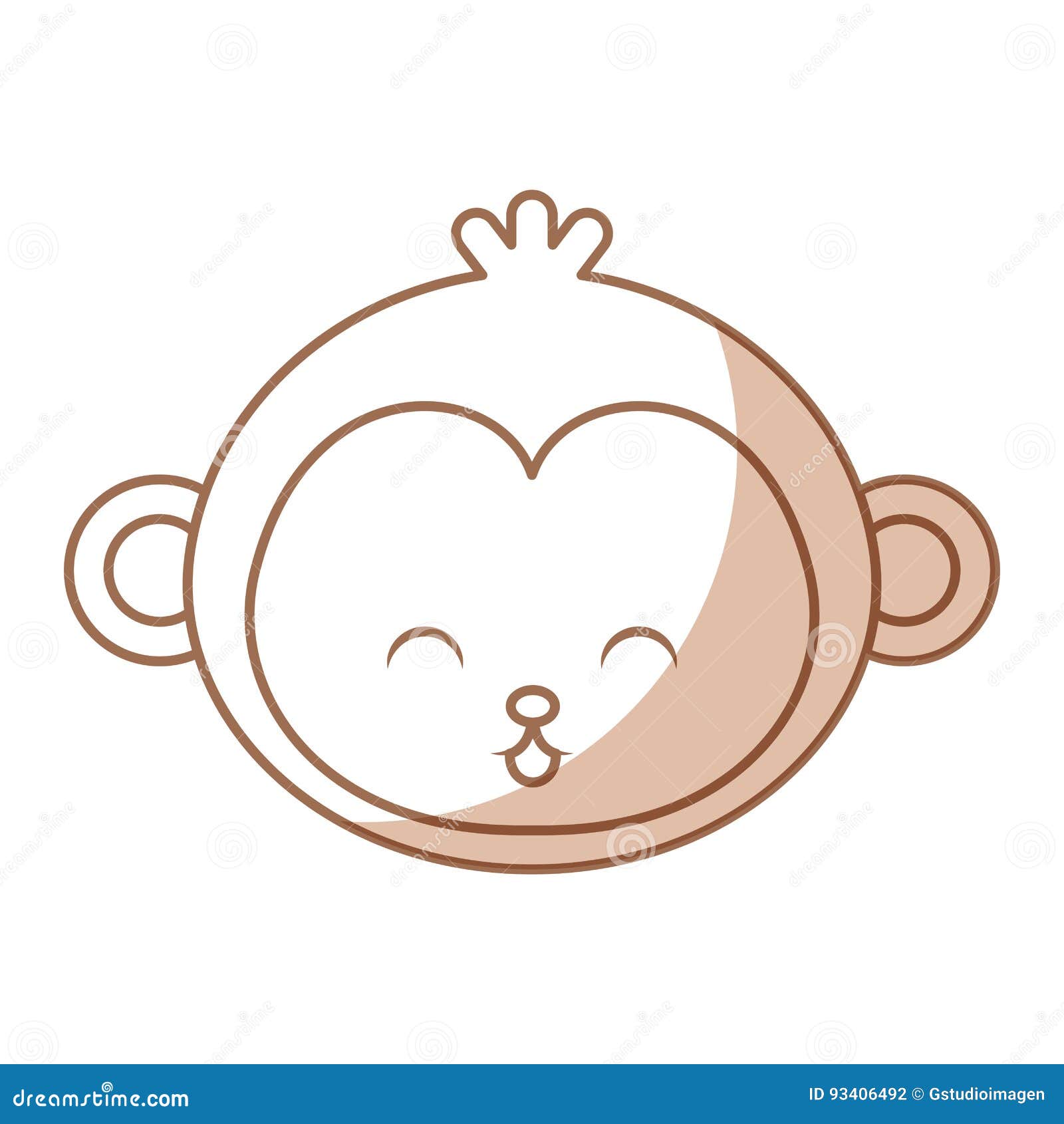 How To Draw A Cute Monkey Face