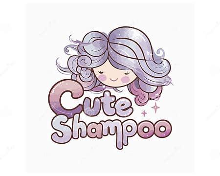 Cute Shampoo. stock illustration. Illustration of logo - 325646630
