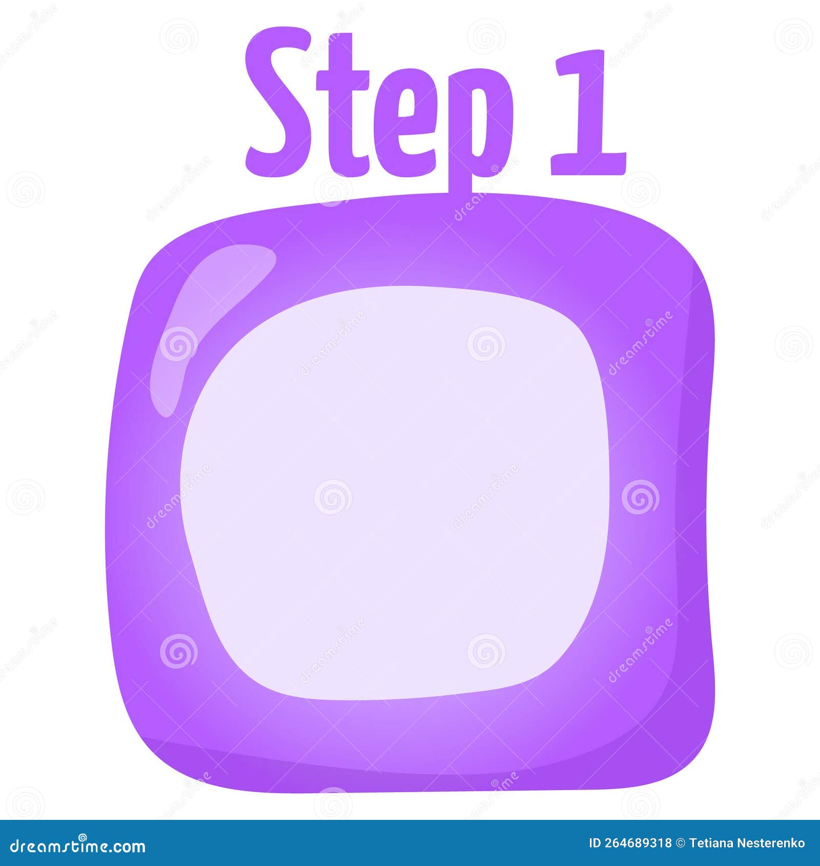 Cute Shape for Step One Vector Design Element Stock Vector ...