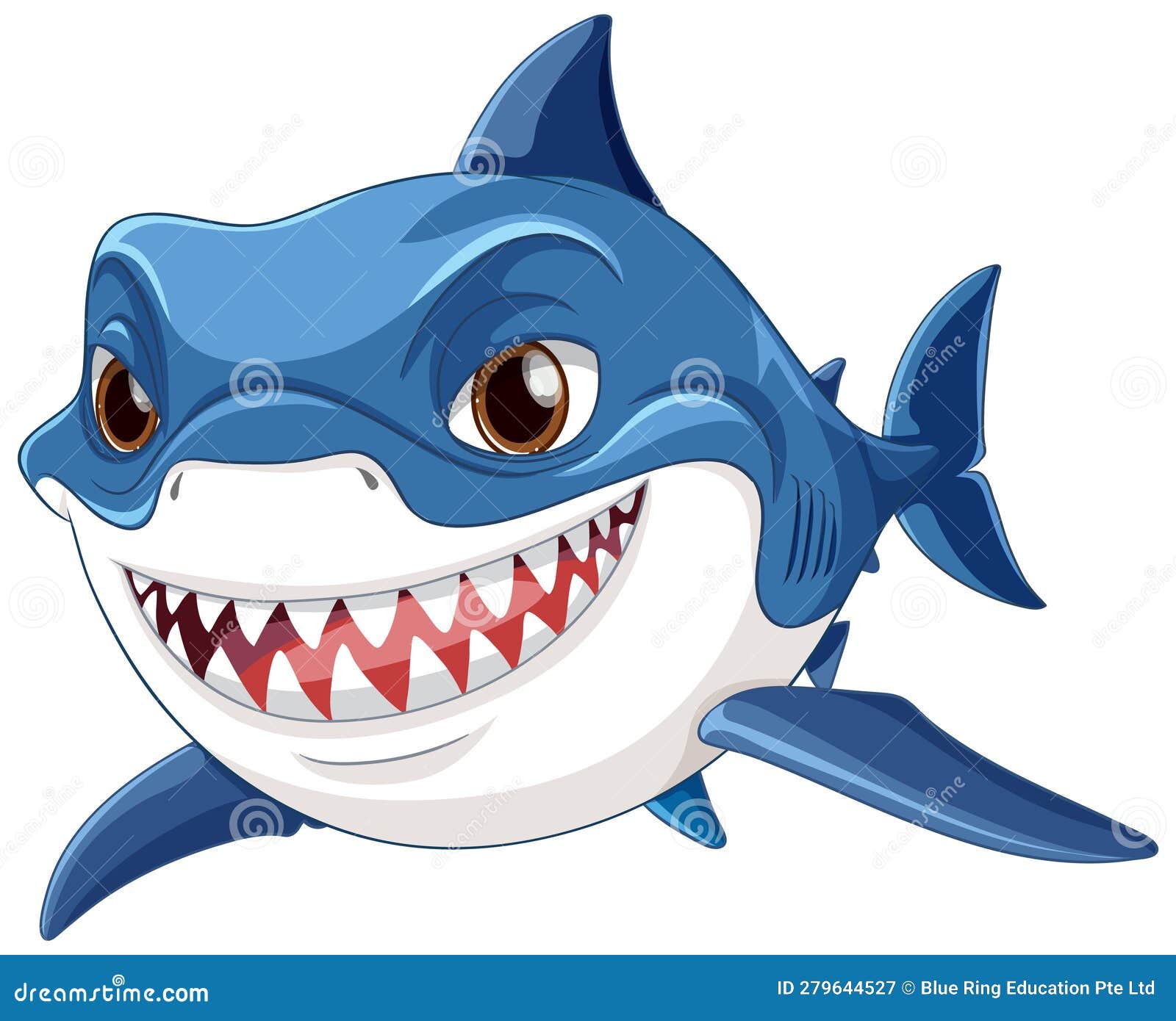 Cute Shark Cartoon Character Stock Vector - Illustration of eps10 ...