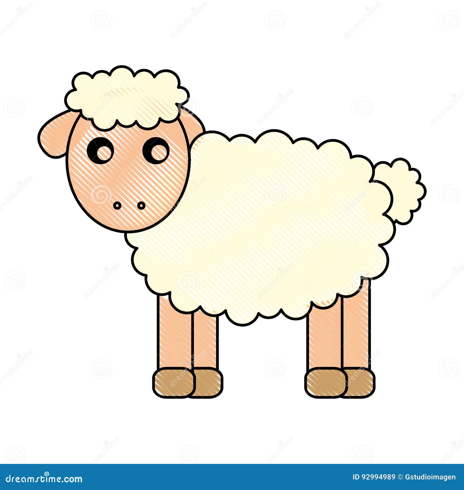 Cute Sheep Drawing