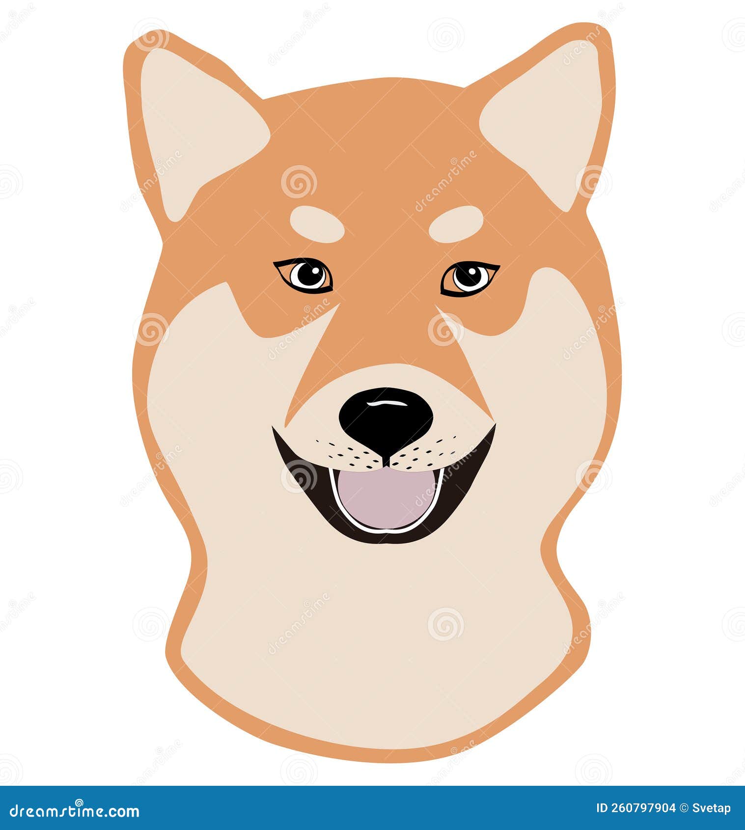 Cute Shiba Inu Emoji Set Vector Illustration | CartoonDealer.com #180677040