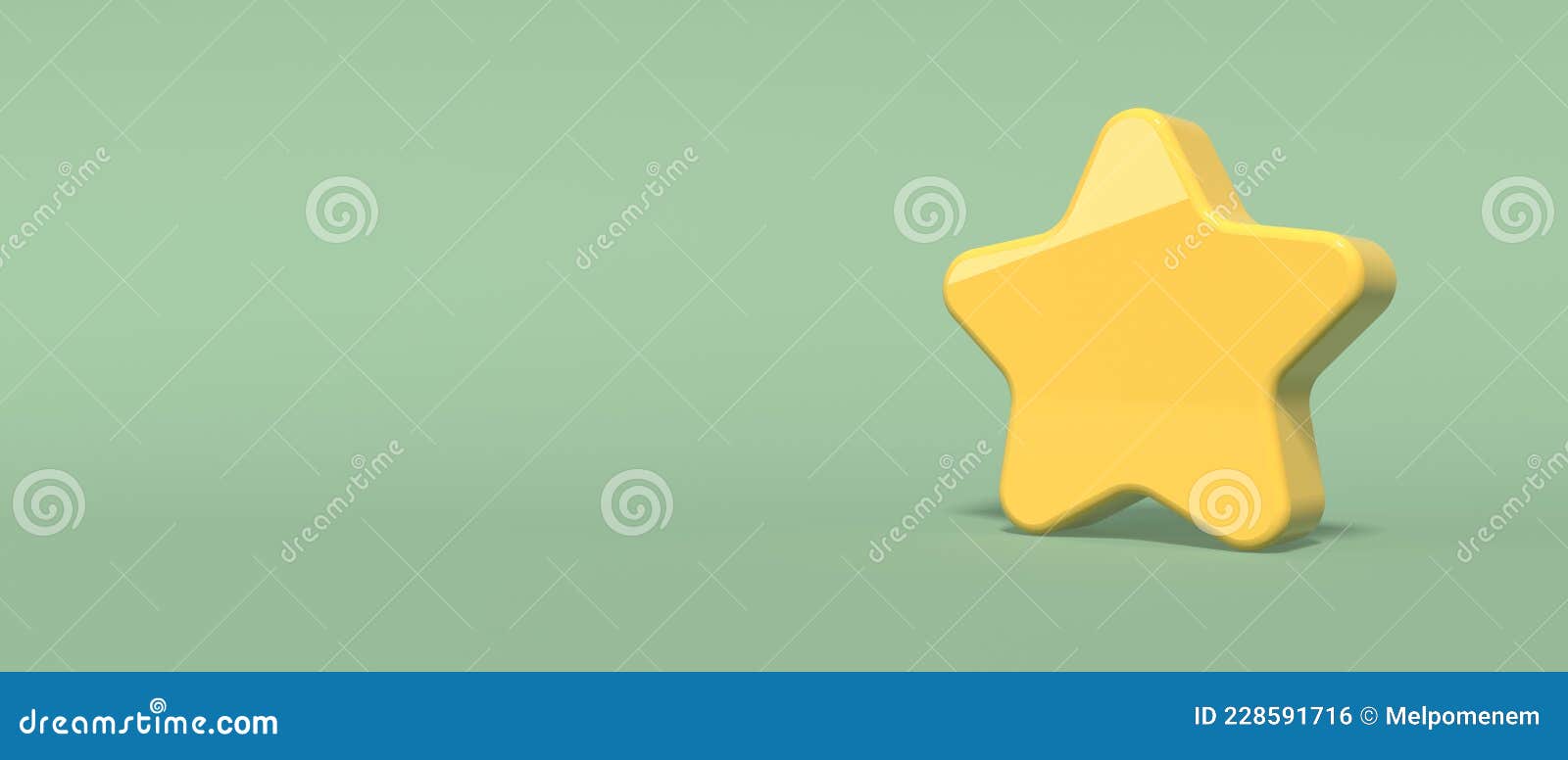 Cute Shiny Yellow Star - 3D Render Stock Illustration - Illustration of ...