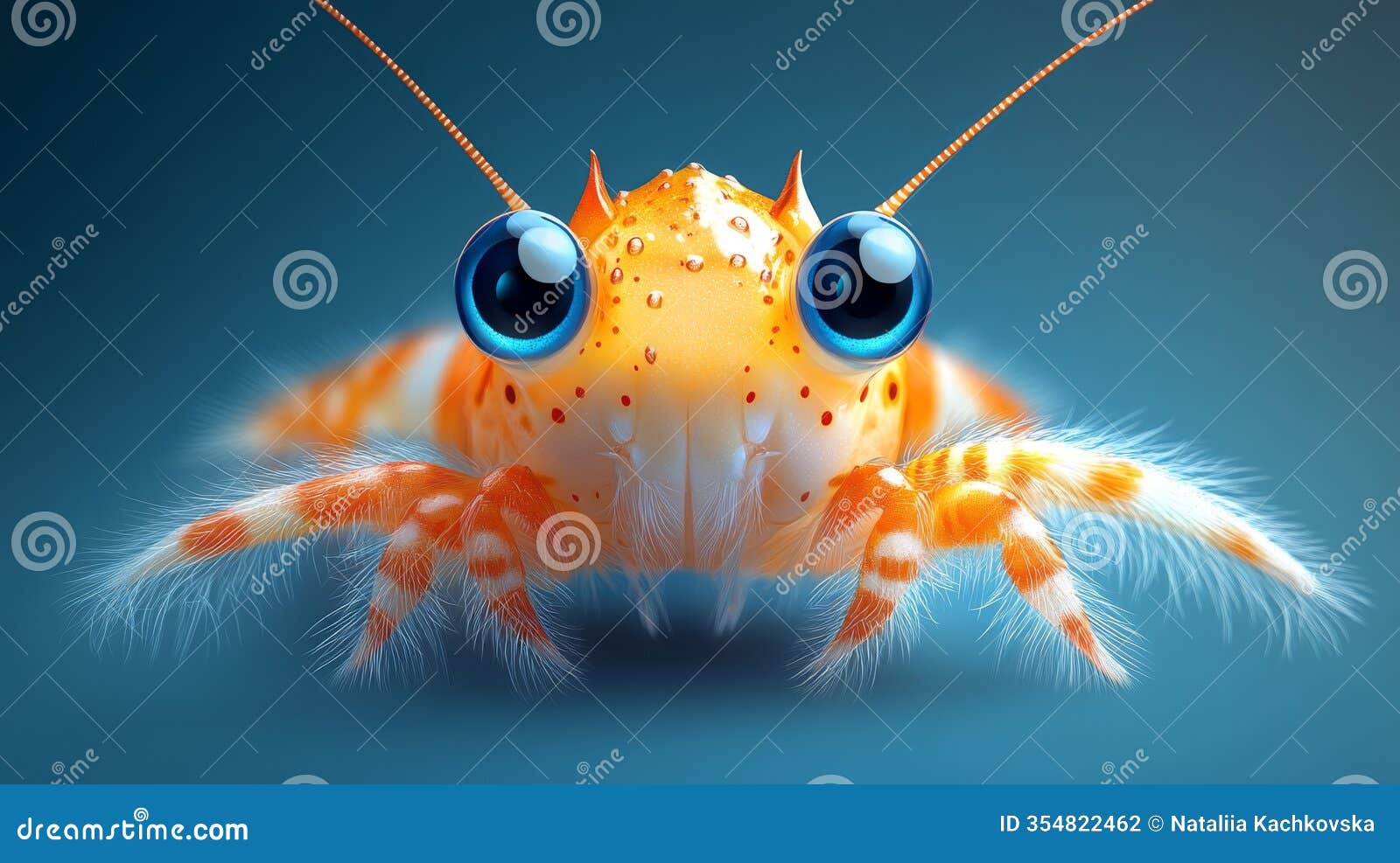 Cute Shrimp Face Design for Kids Stock Illustration - Illustration of ...