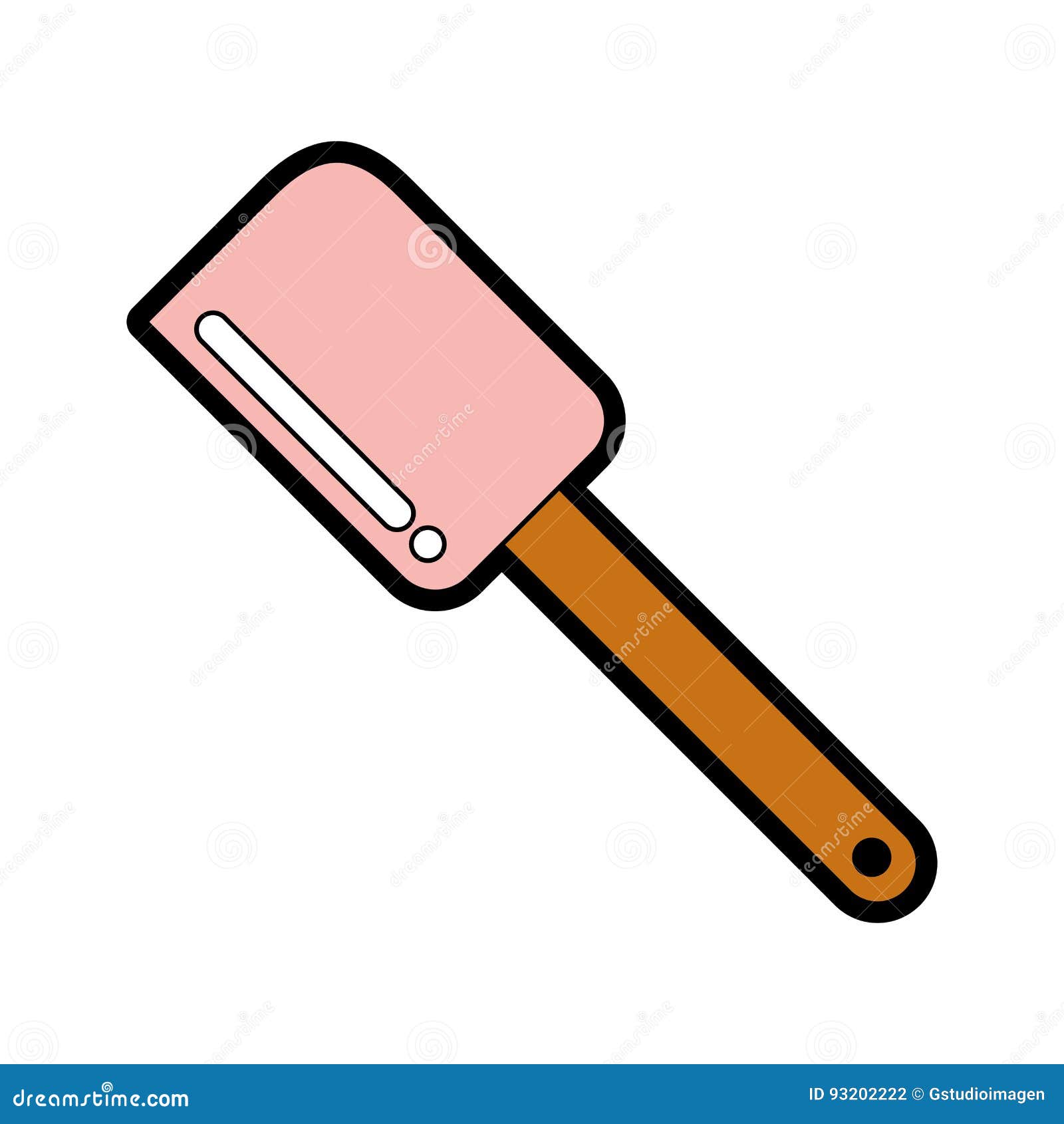 Cute Silicone Spatula Graphic Design Stock Vector - Illustration of ...