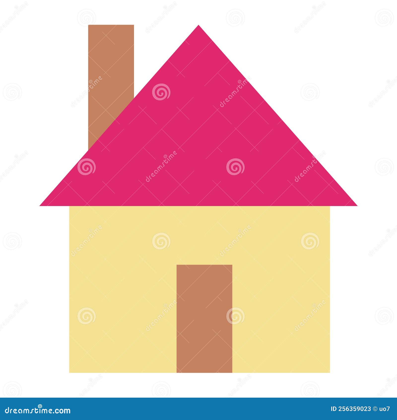 Cute simple house stock vector. Illustration of residential - 256359023