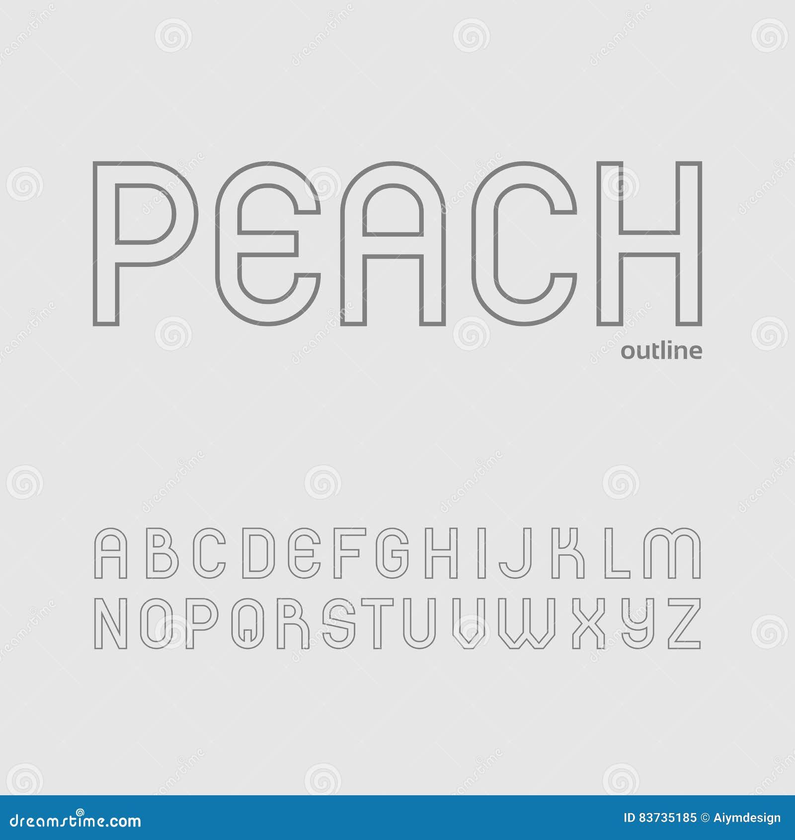 Cute and Simple Sans Serif Font in Uppercase Stock Vector ...