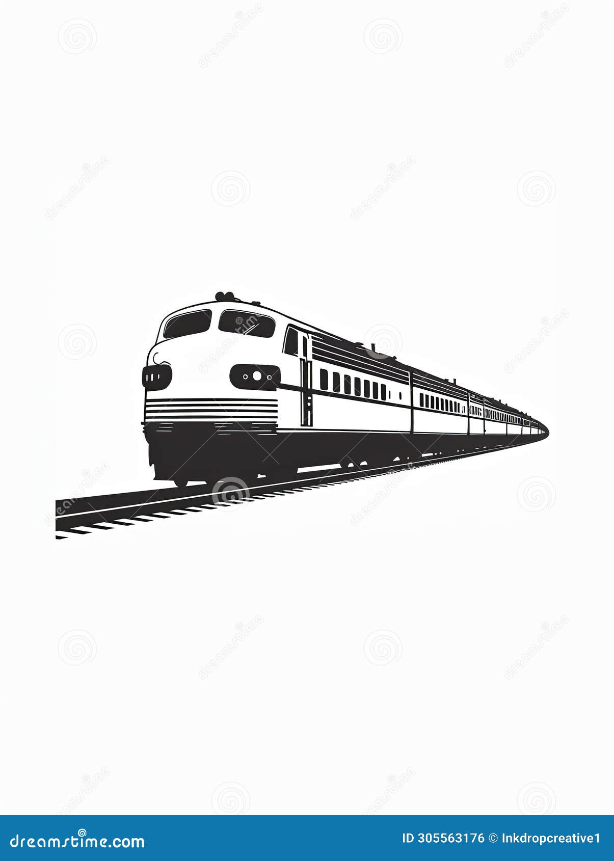 Cute Simple Train. Child Poster Wall Art Stock Illustration ...