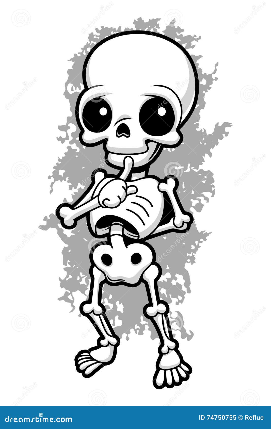 Skeleton Cartoon Vector | CartoonDealer.com #35698995