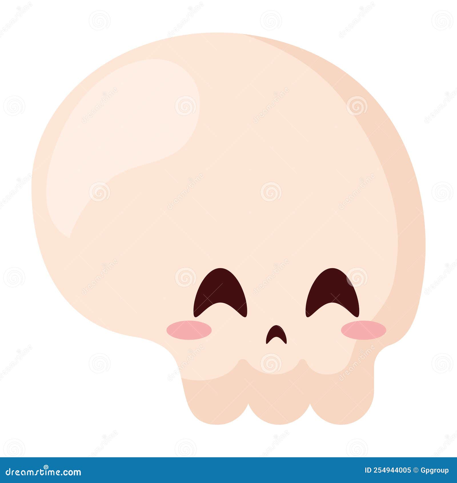 Cute skull design stock vector. Illustration of skull - 254944005