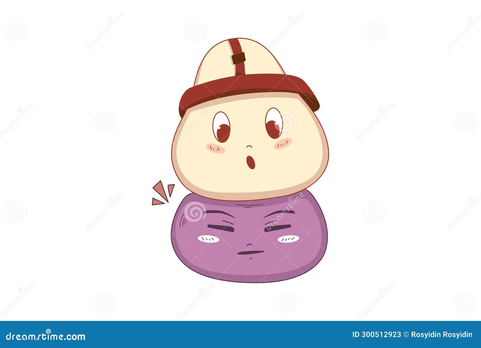 Cute Slime Character Design Illustration Stock Vector - Illustration of ...