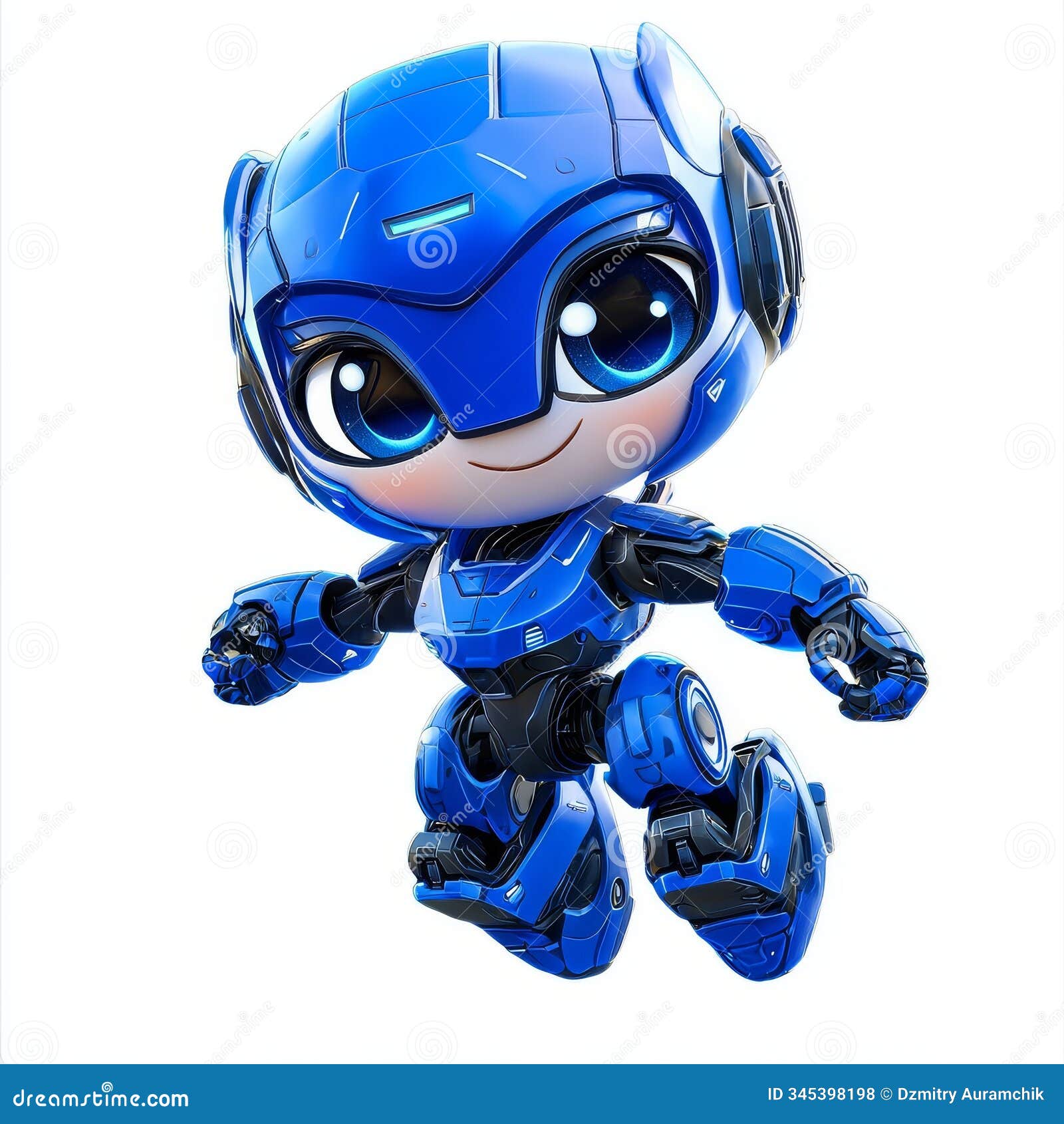 Cute and Small AI Personal Assistant Robot Walks Isolated Stock Photo ...