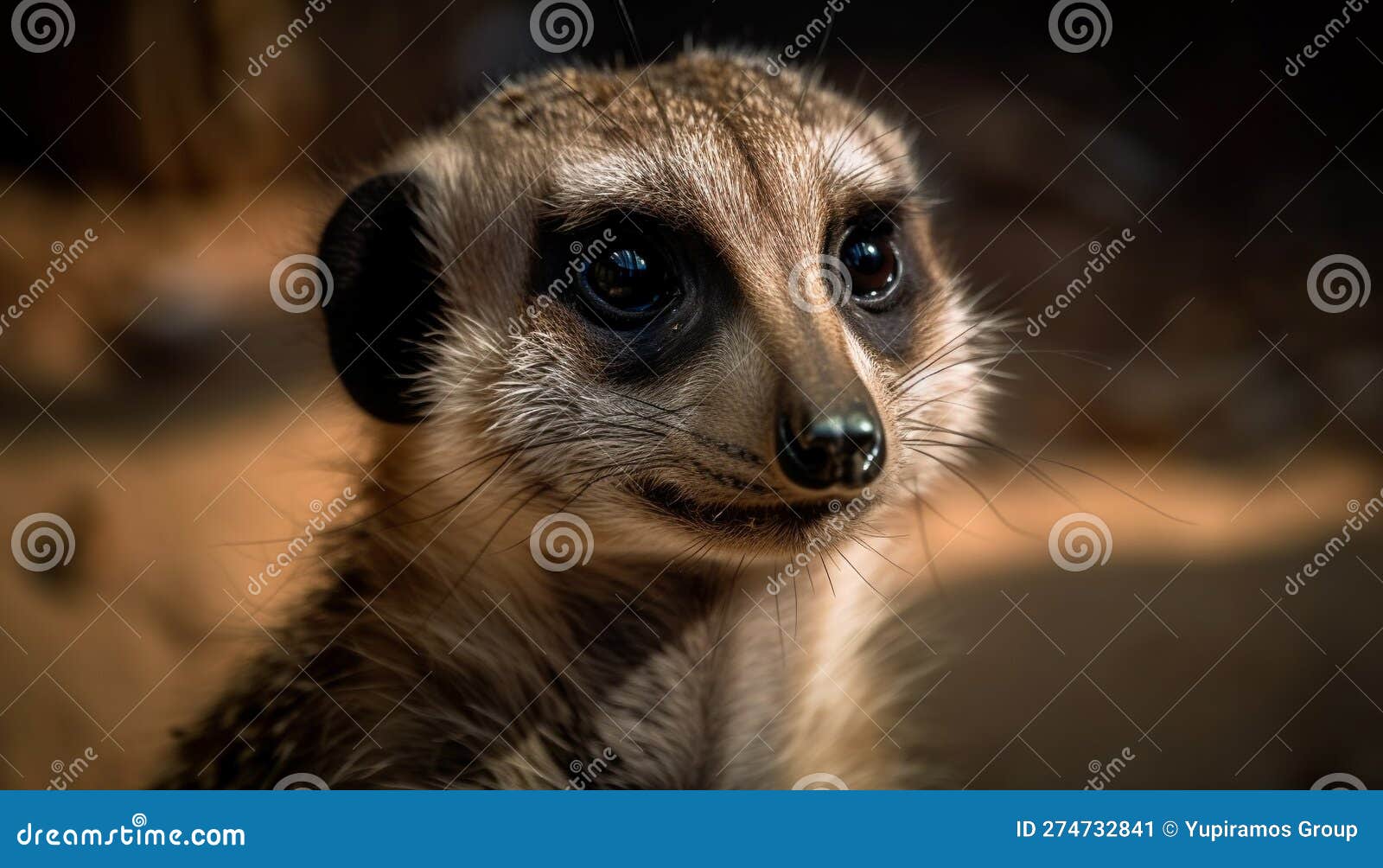 Cute, Small Lemurs Staring Alertly, Outdoors in Forest Generated by AI ...