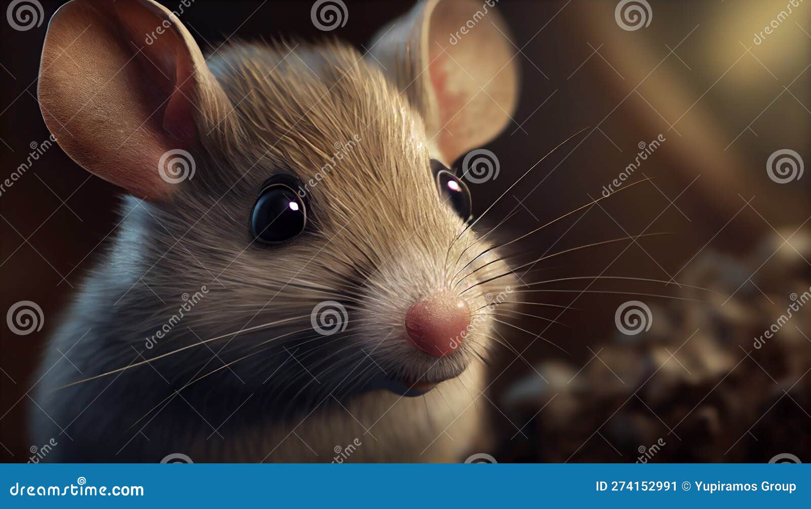 Cute Small Rat, Fluffy Fur and Whiskers Generated by AI Stock ...