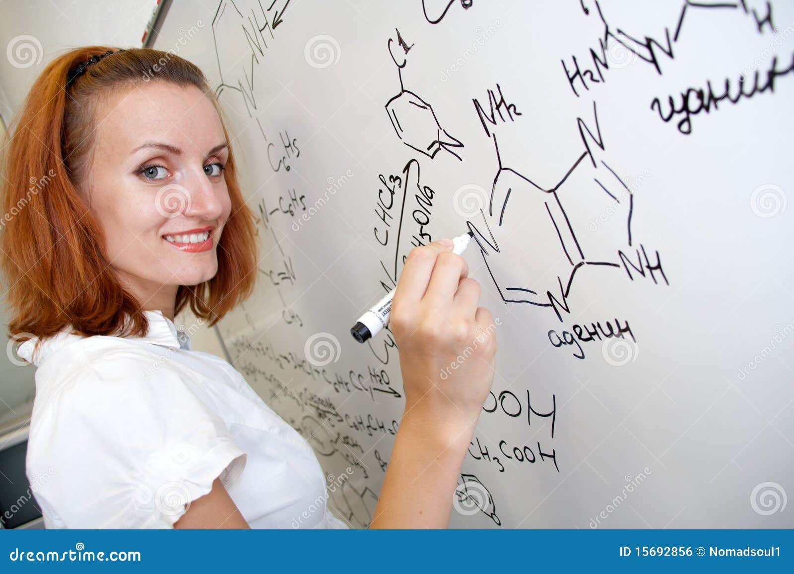 Cute and smart stock photo. Image of chemist, analyzing - 15692856