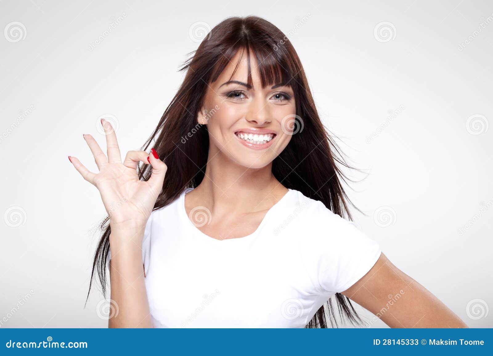 Cute smile stock image. Image of caucasian, emotion, hand - 28145333
