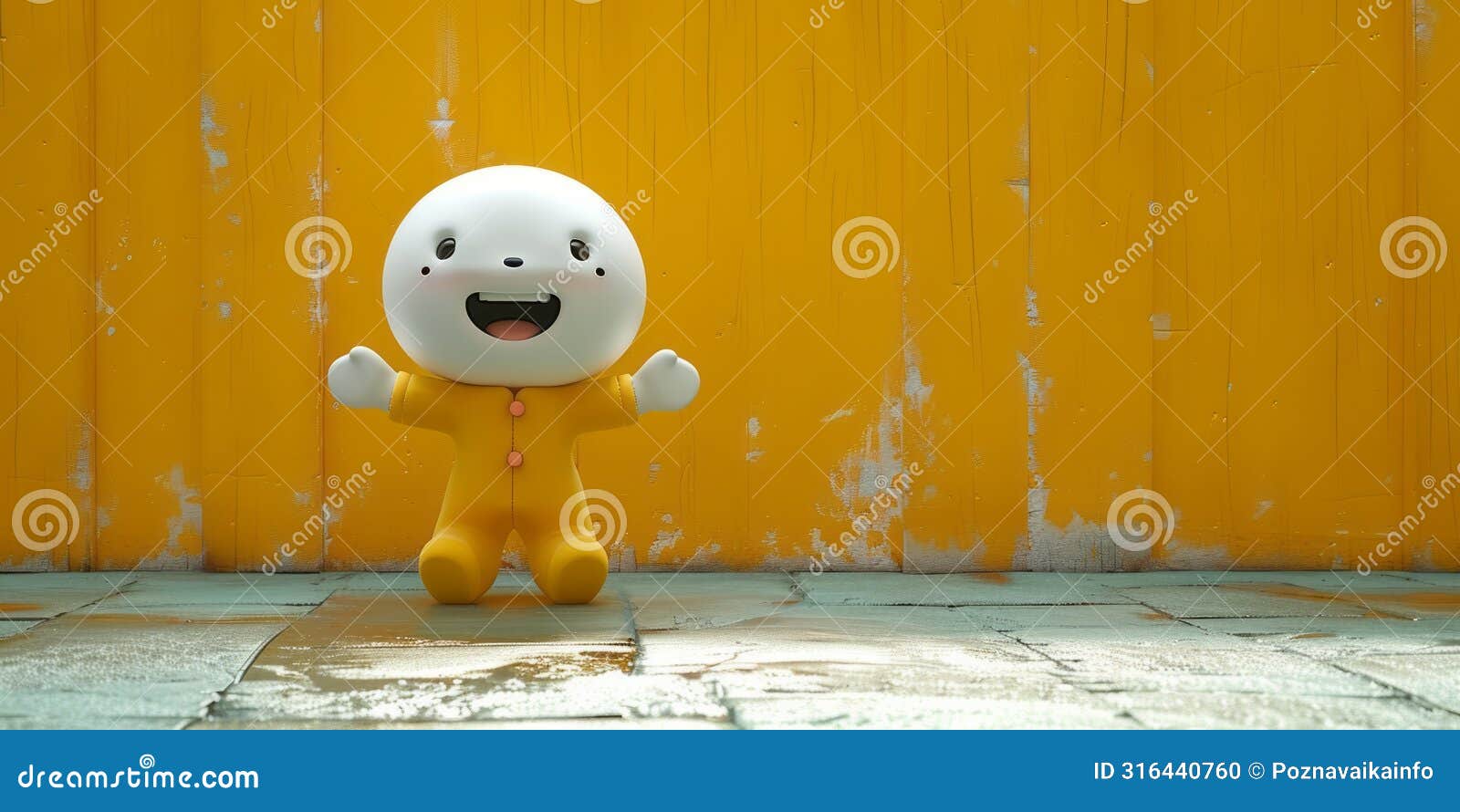 Smiley Doll Holding A Blank Signage. Royalty-Free Stock Photography ...