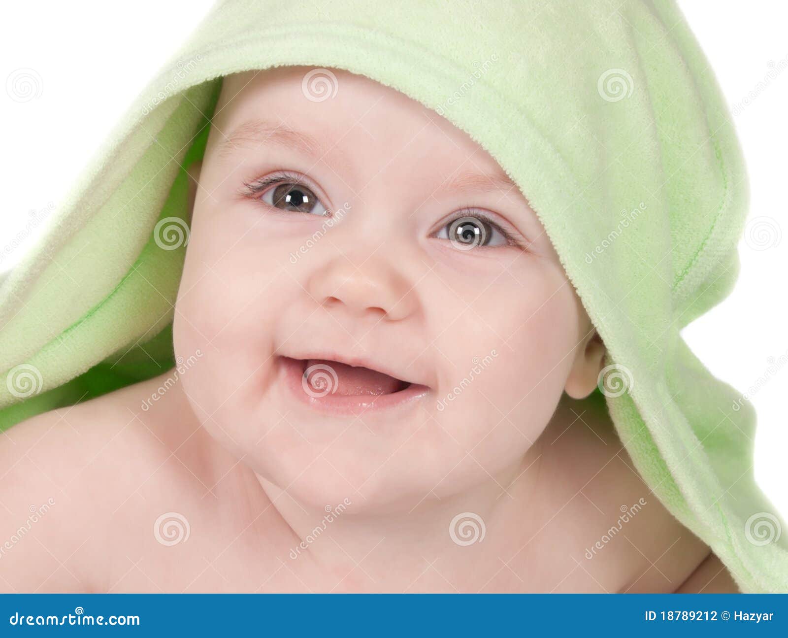 Cute smiling baby stock photo. Image of innocent, gaze - 18789212